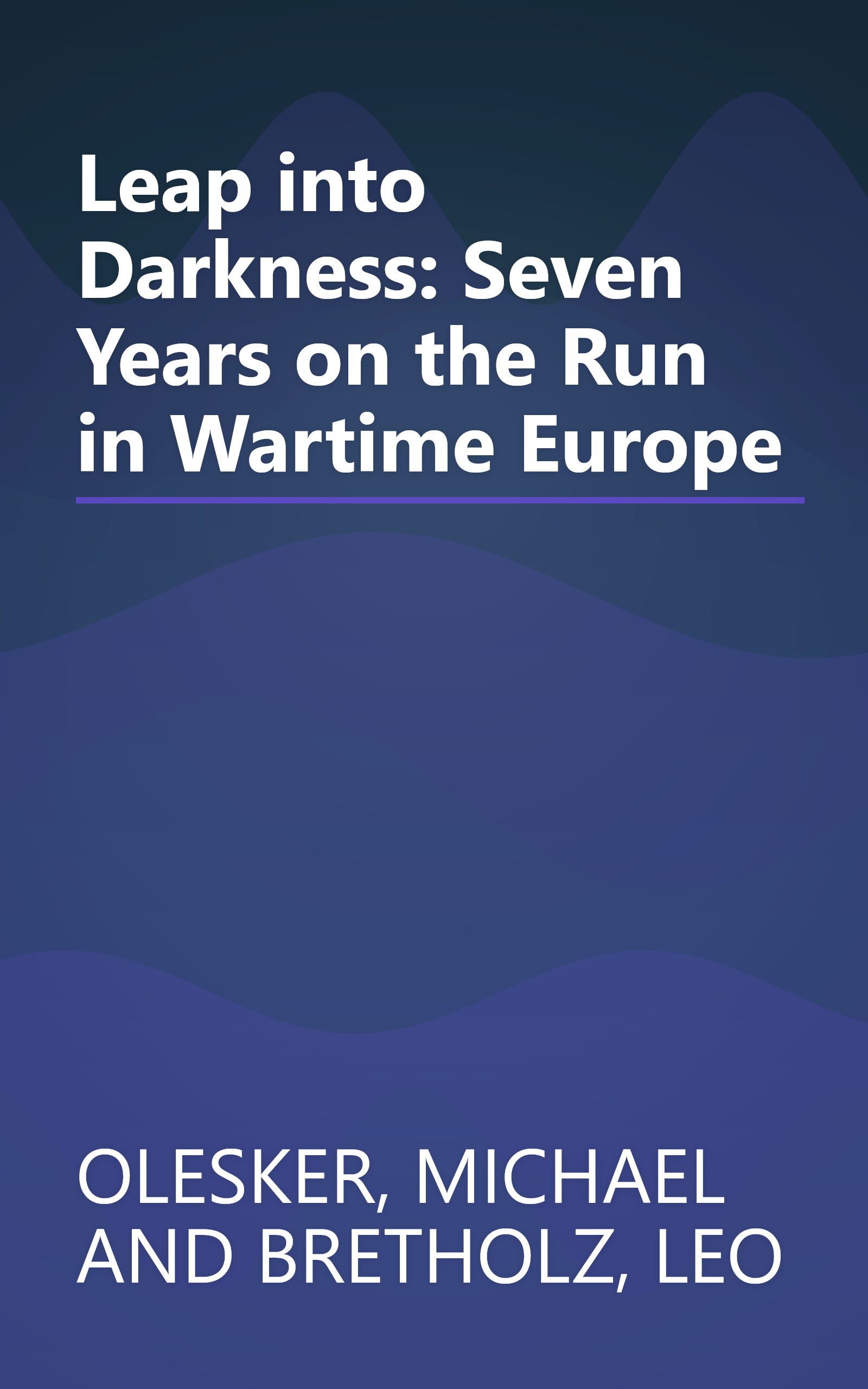 Leap into Darkness: Seven Years on the Run in Wartime Europe book cover