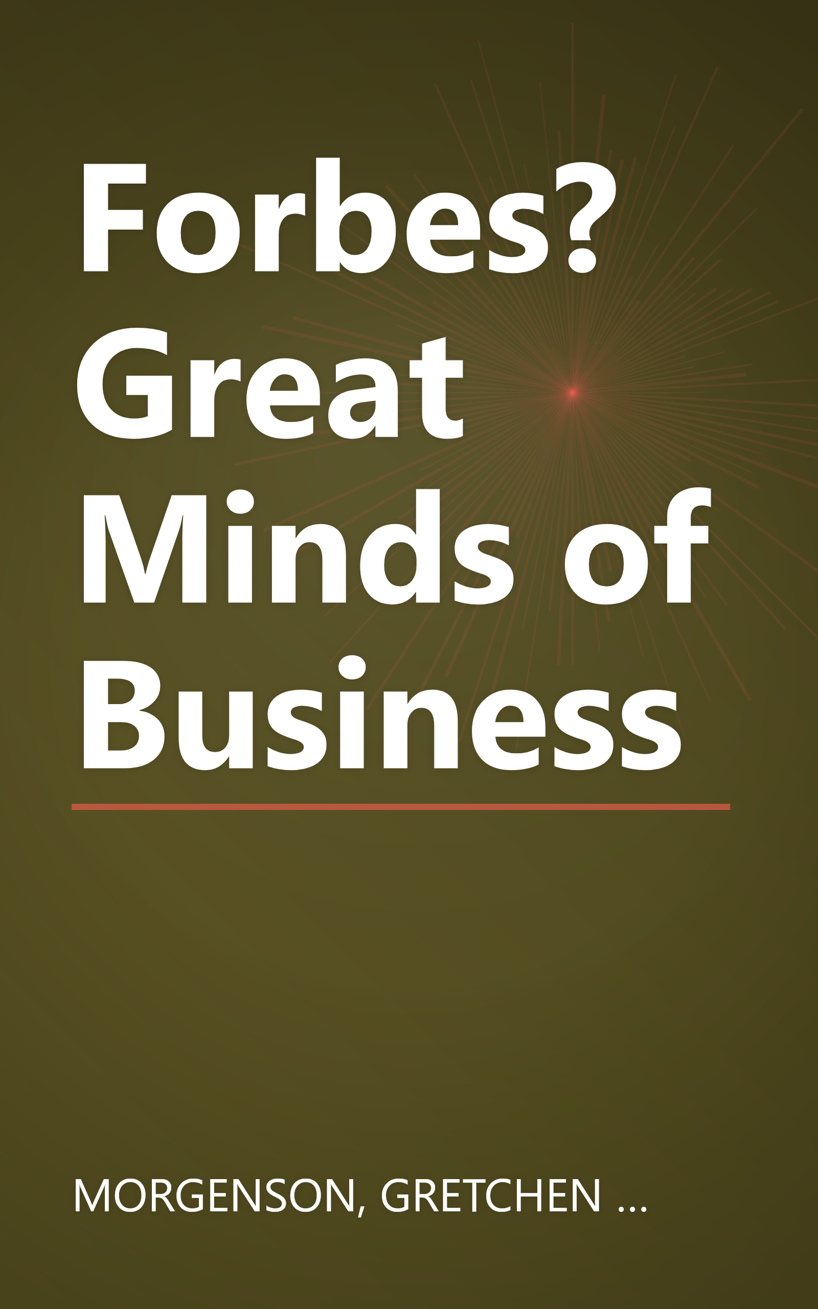 Forbes? Great Minds of Business book cover
