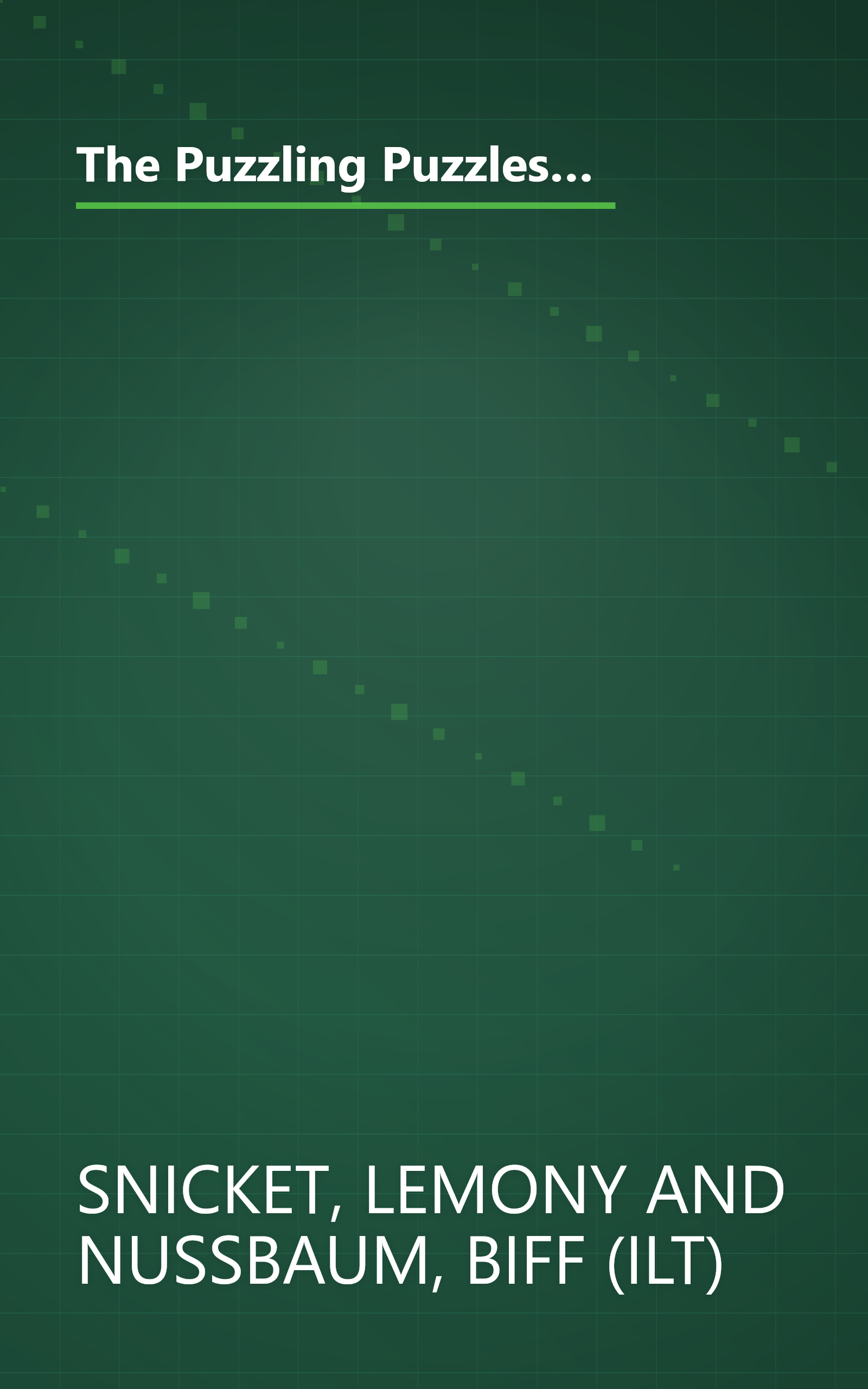 The Puzzling Puzzles: Bothersome Games Which Will Bother Some People (A Series of Unfortunate Events Activity Book) book cover