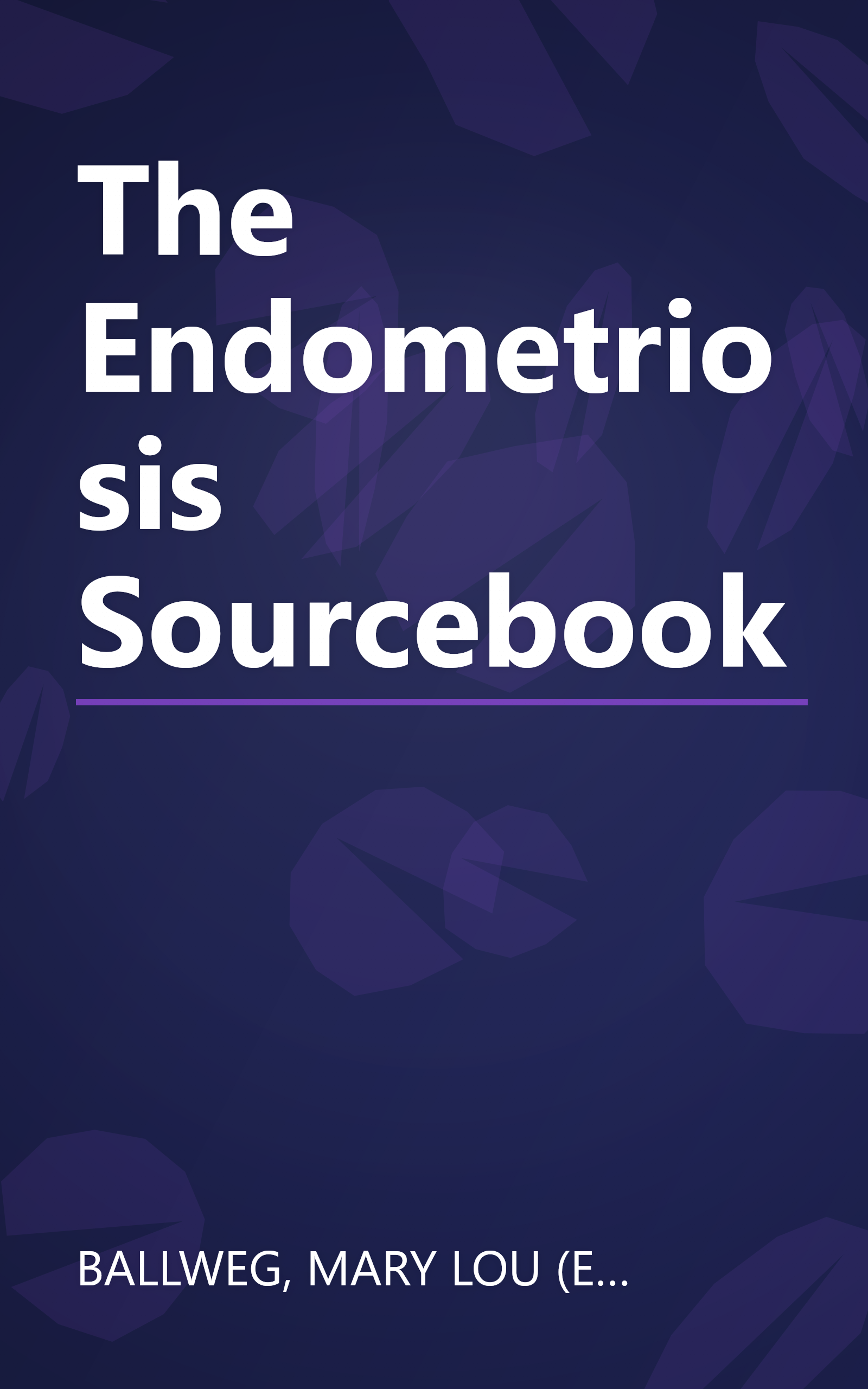The Endometriosis Sourcebook book cover
