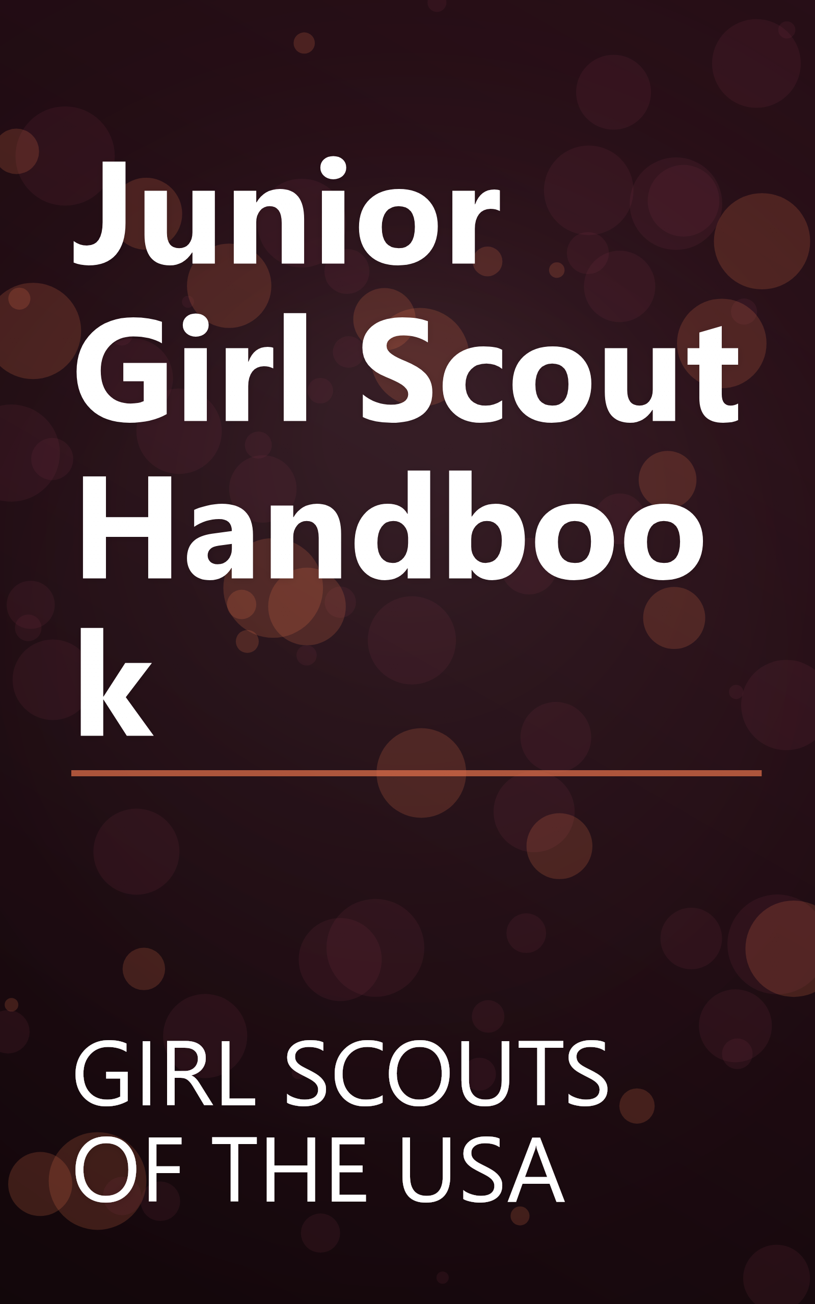 Junior Girl Scout Handbook book cover