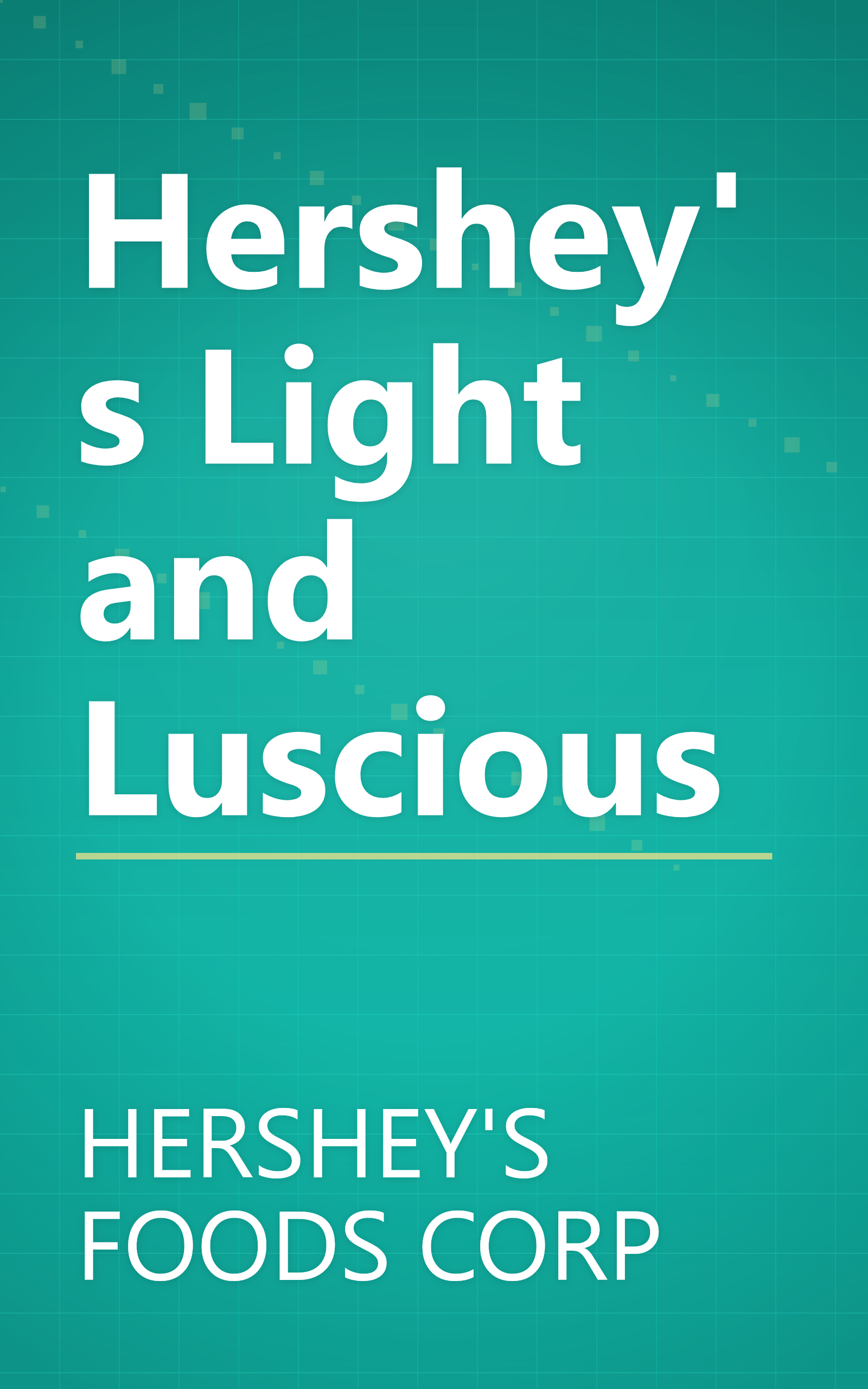 Hershey's Light and Luscious book cover