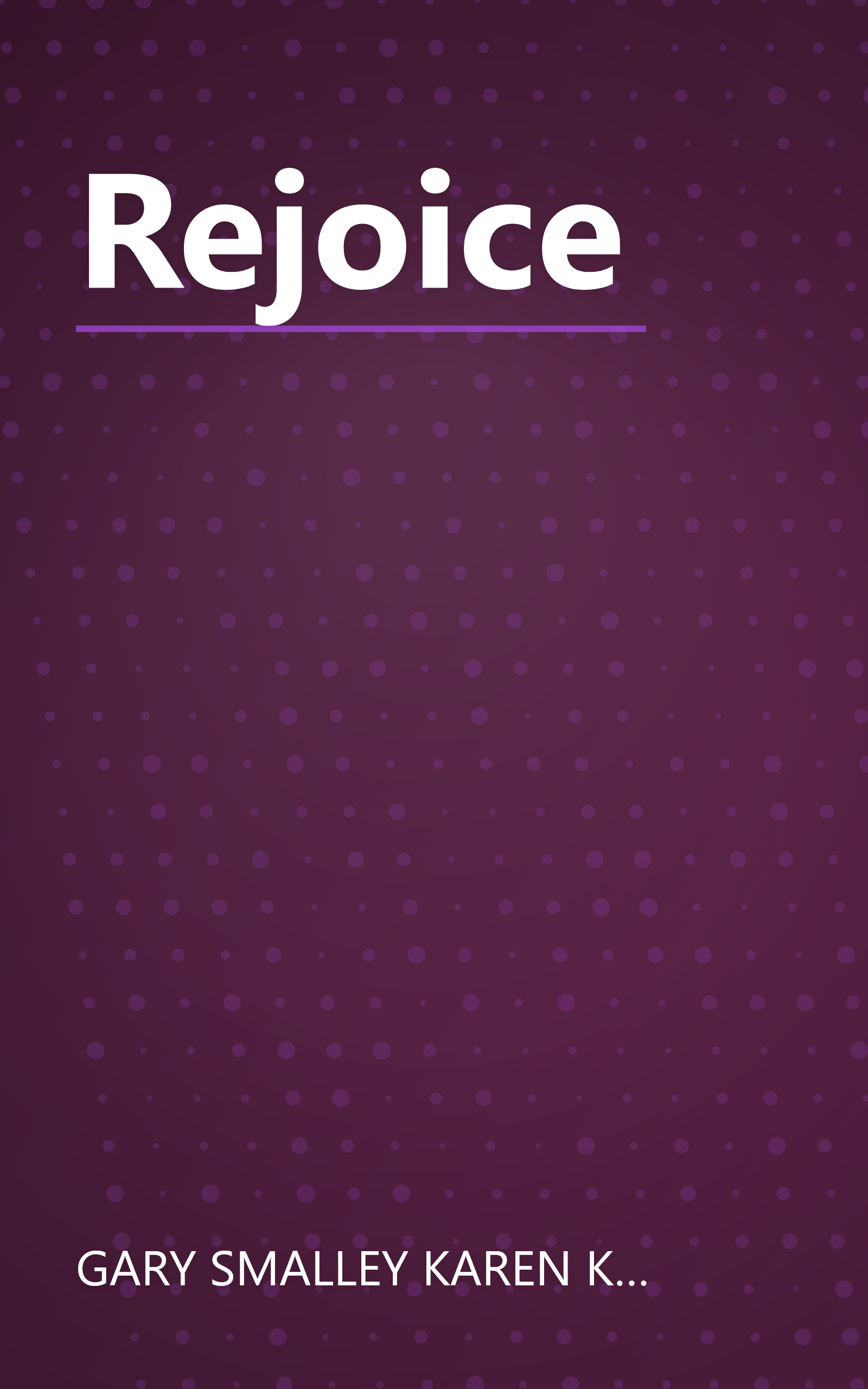 Rejoice book cover