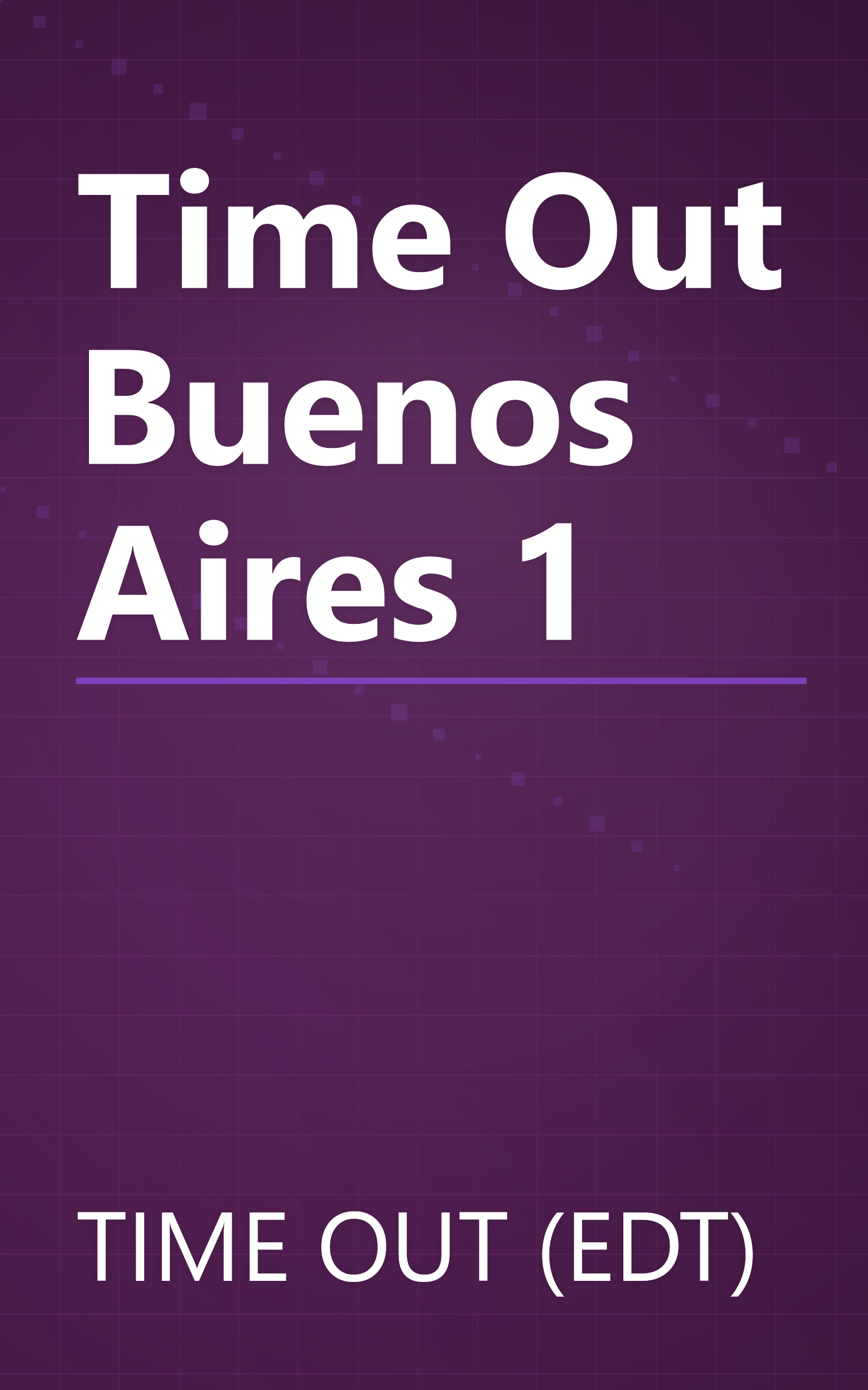 Time Out Buenos Aires 1 book cover