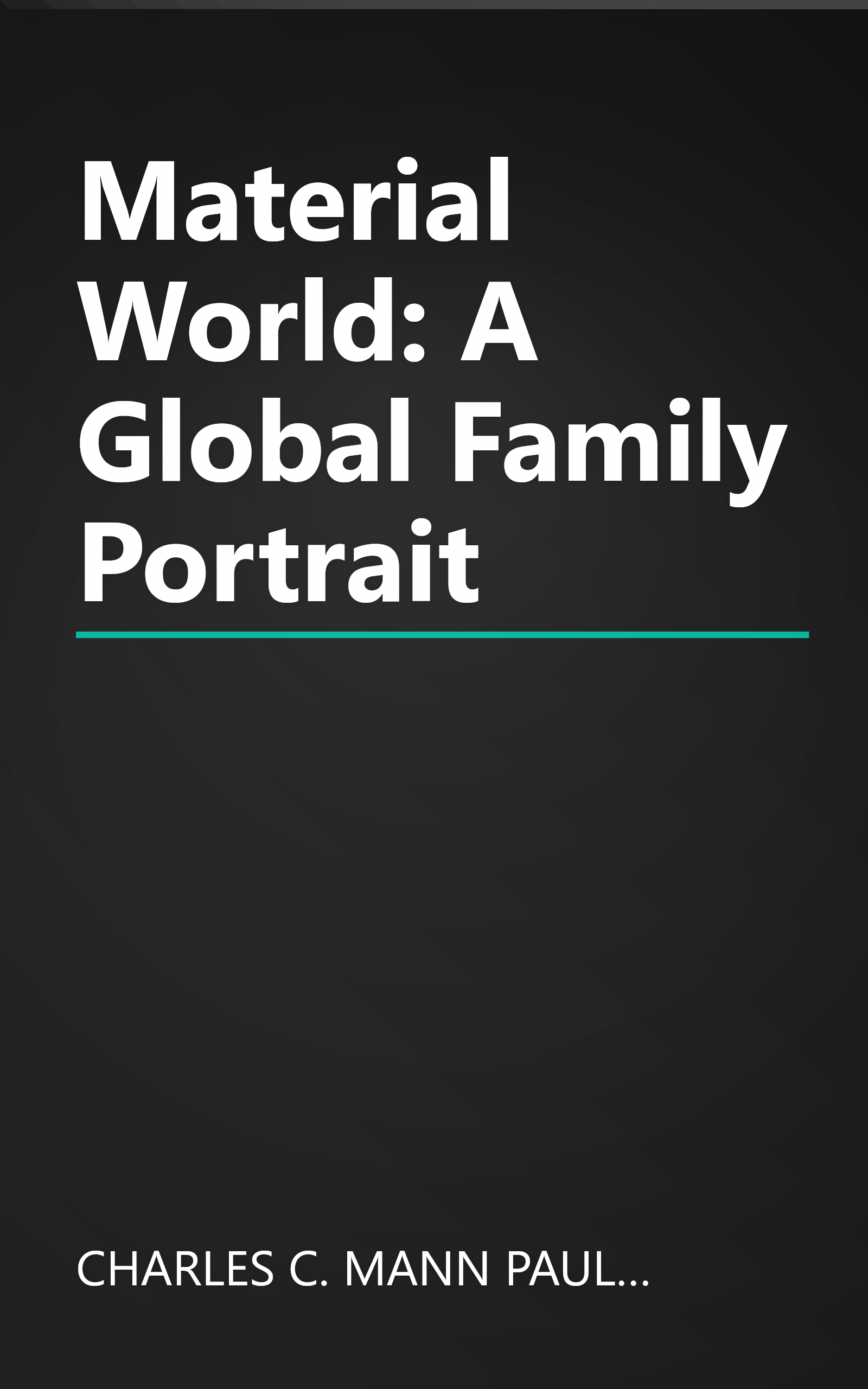 Material World: A Global Family Portrait book cover