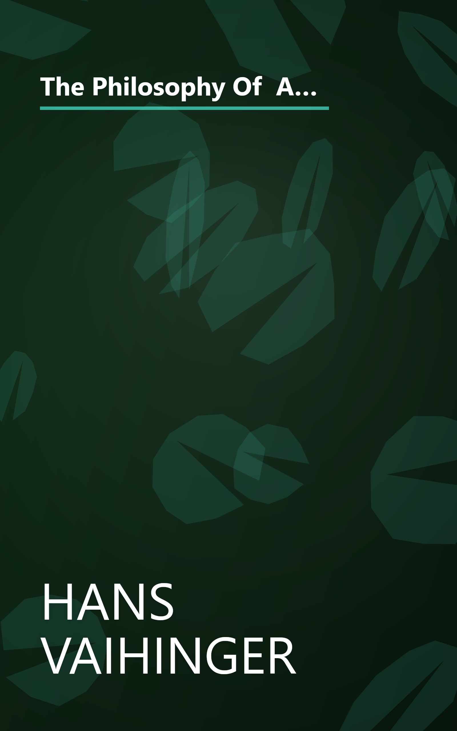 The Philosophy Of  As If    International Library Of Psychology  Philosophy  And Scienti  (6 Minute   Expanded Summary) book cover