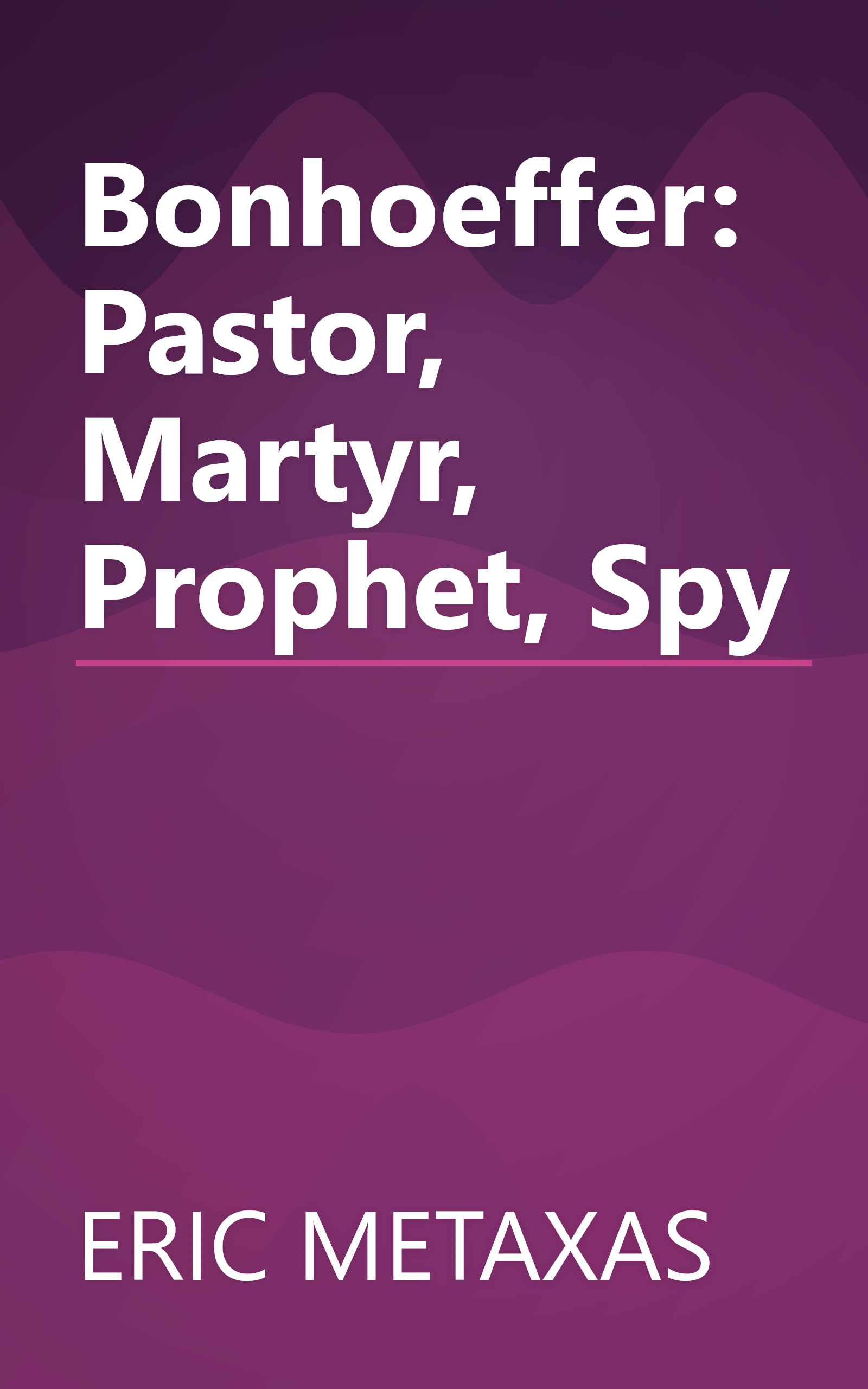 Bonhoeffer: Pastor, Martyr, Prophet, Spy book cover