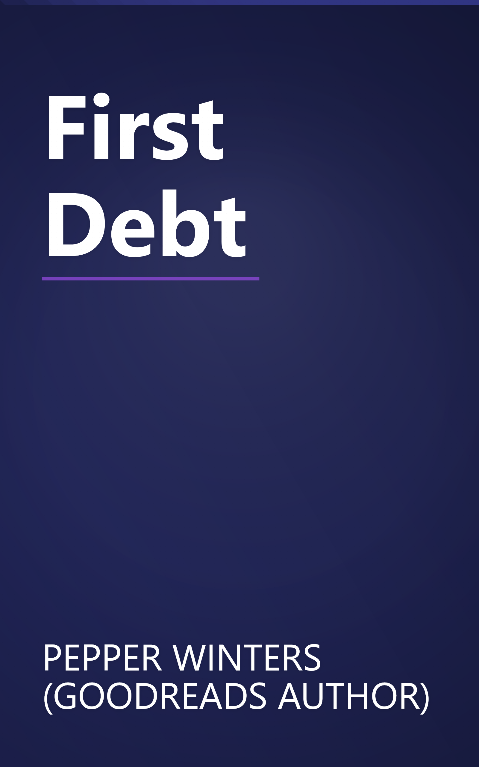 First Debt book cover