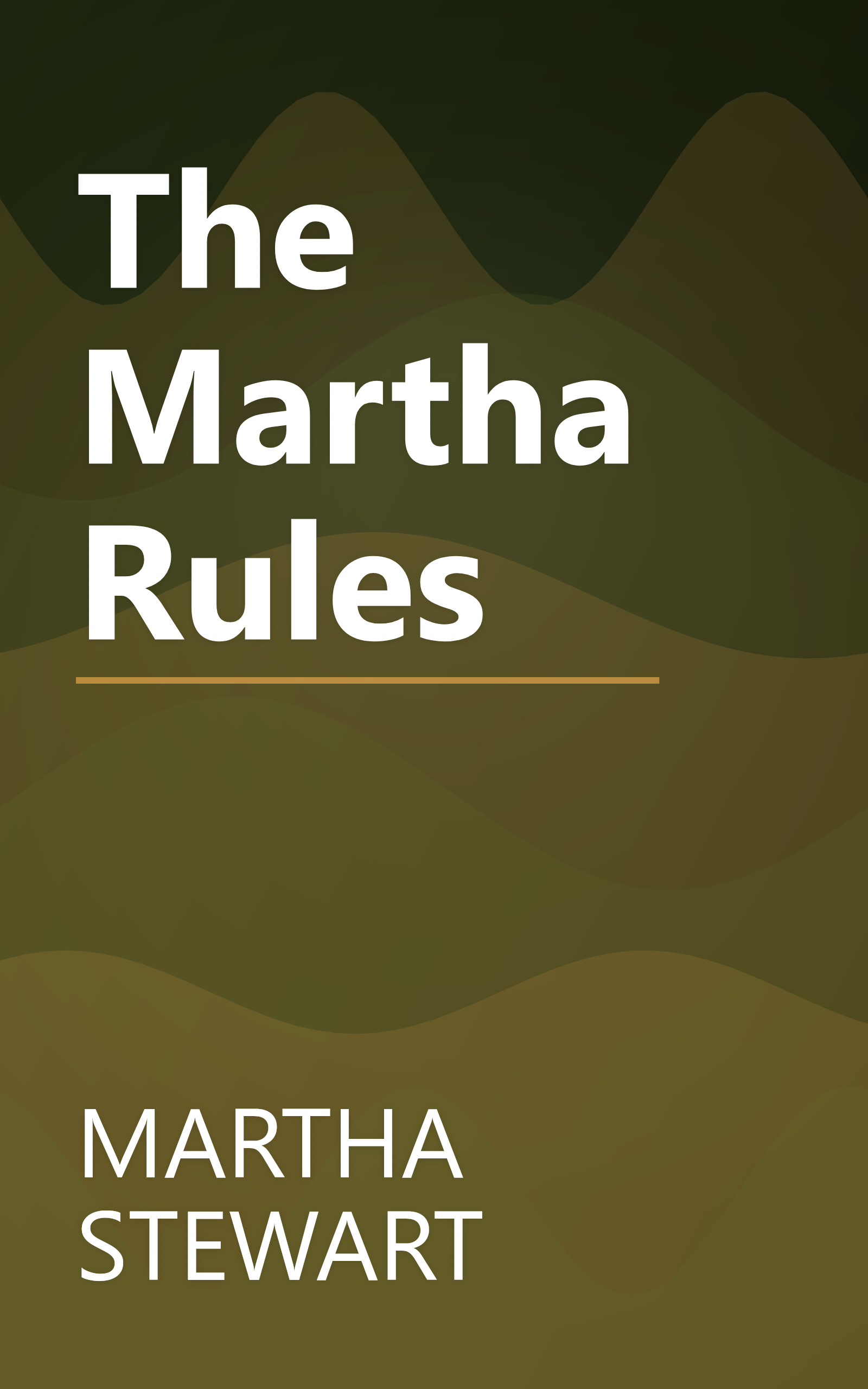 The Martha Rules book cover