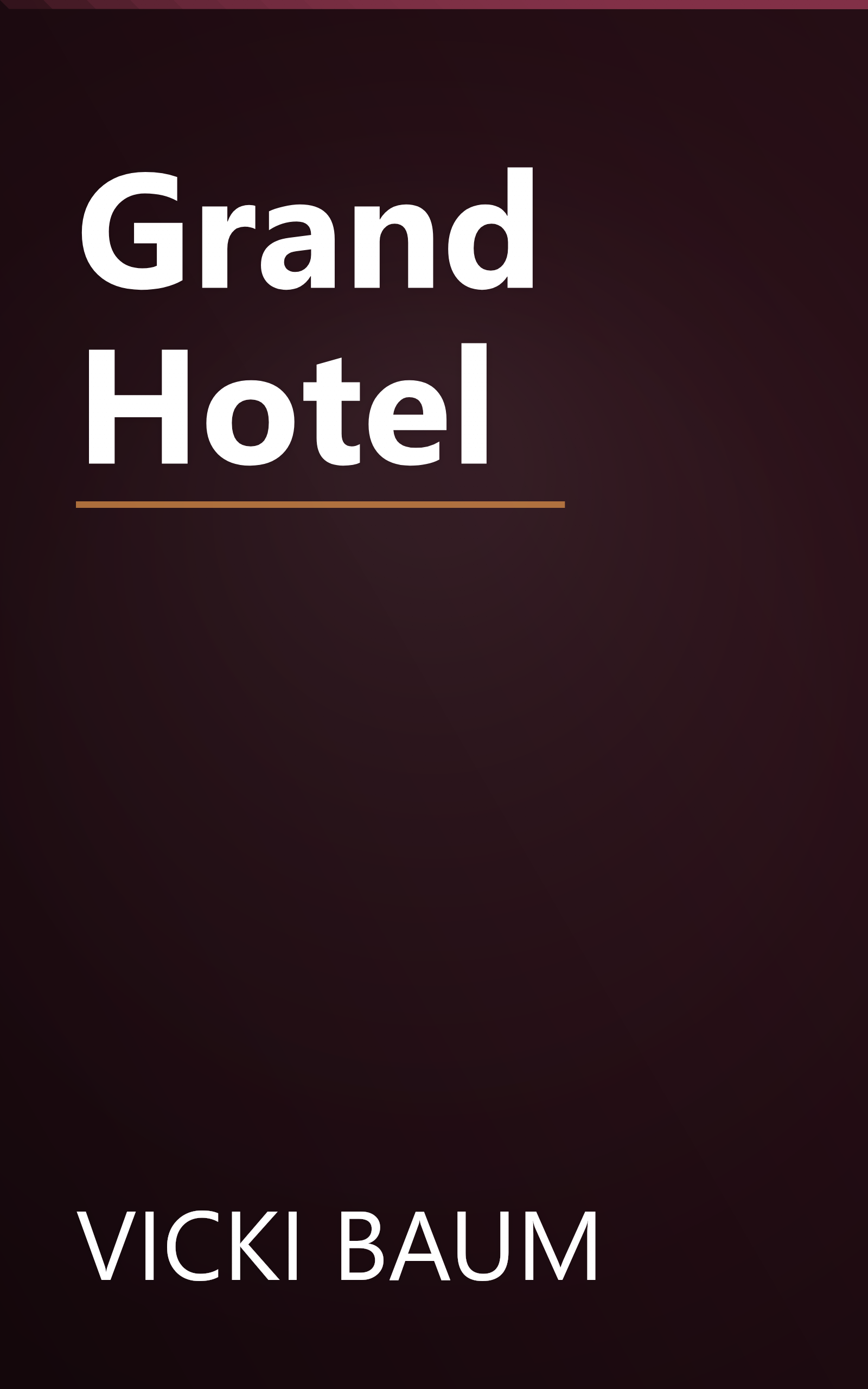 Grand Hotel book cover