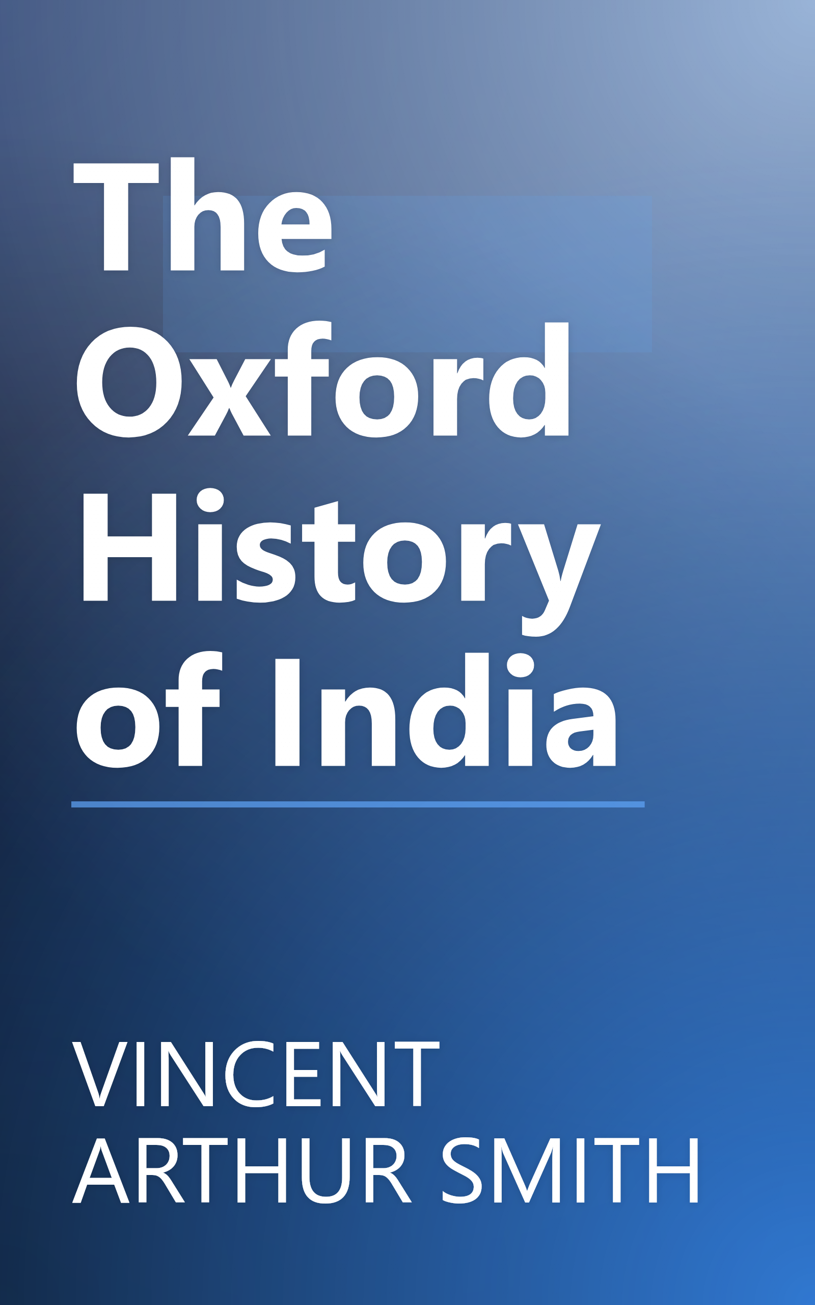 The Oxford History of India book cover