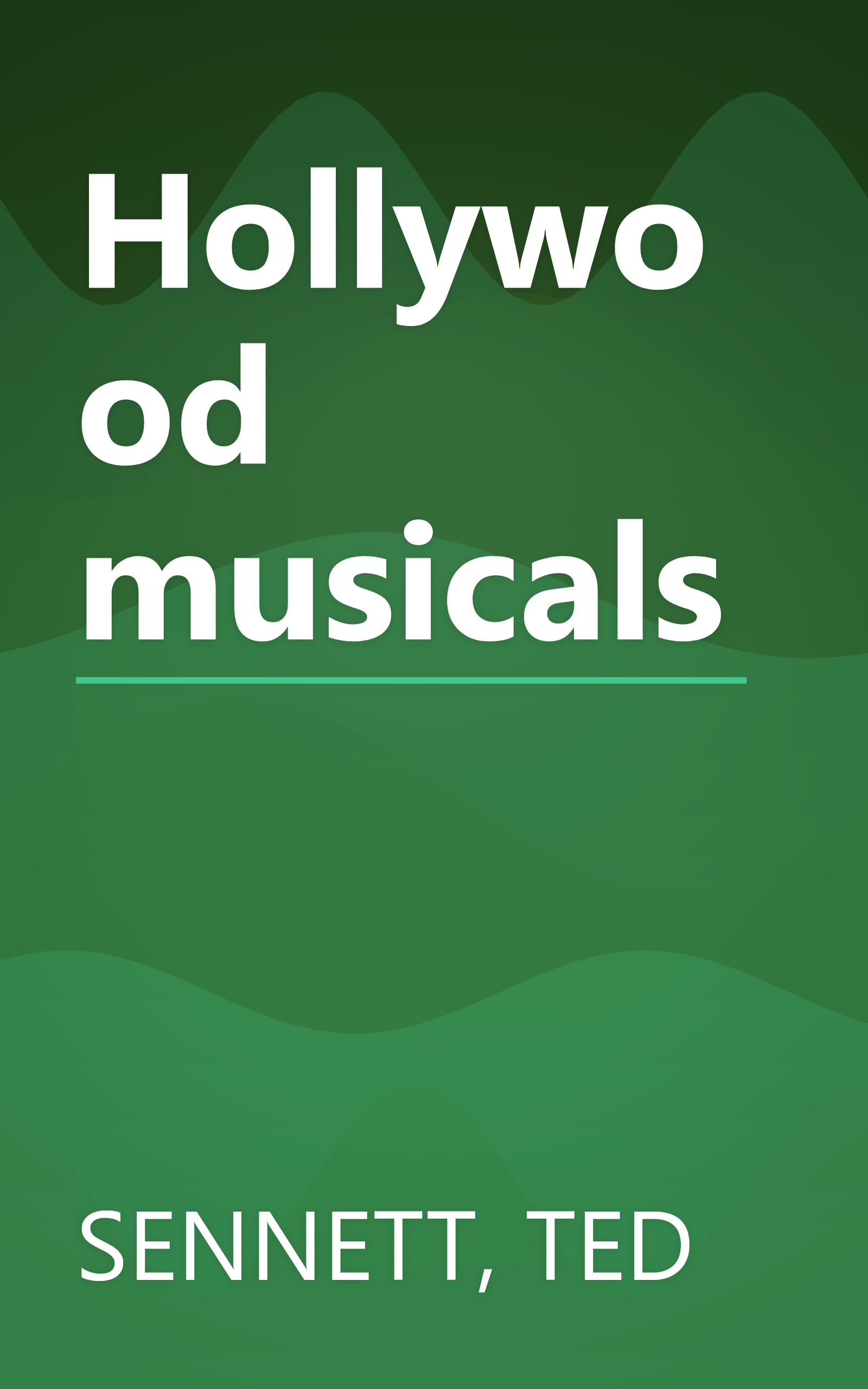 Hollywood musicals book cover