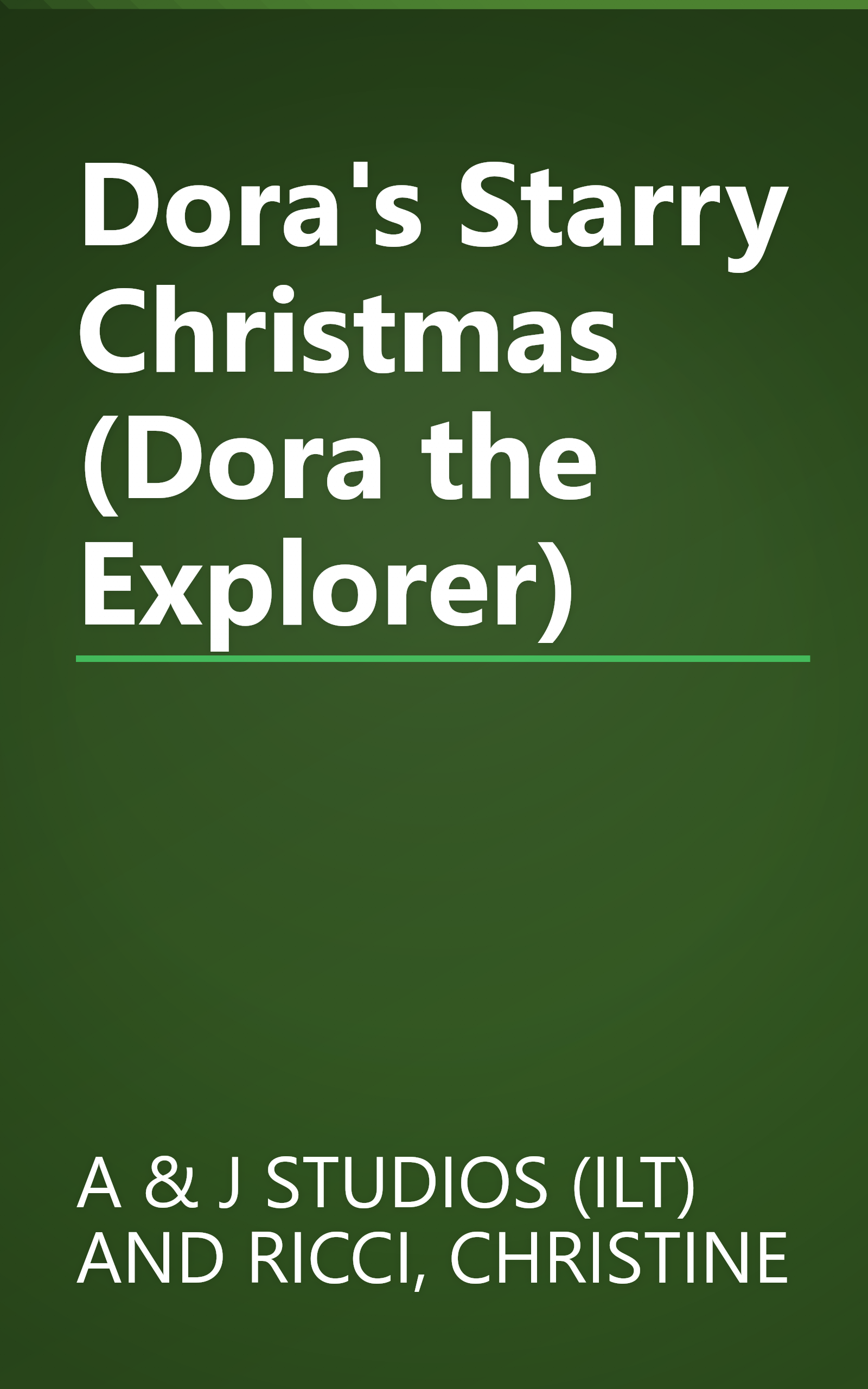 Dora's Starry Christmas (Dora the Explorer) book cover
