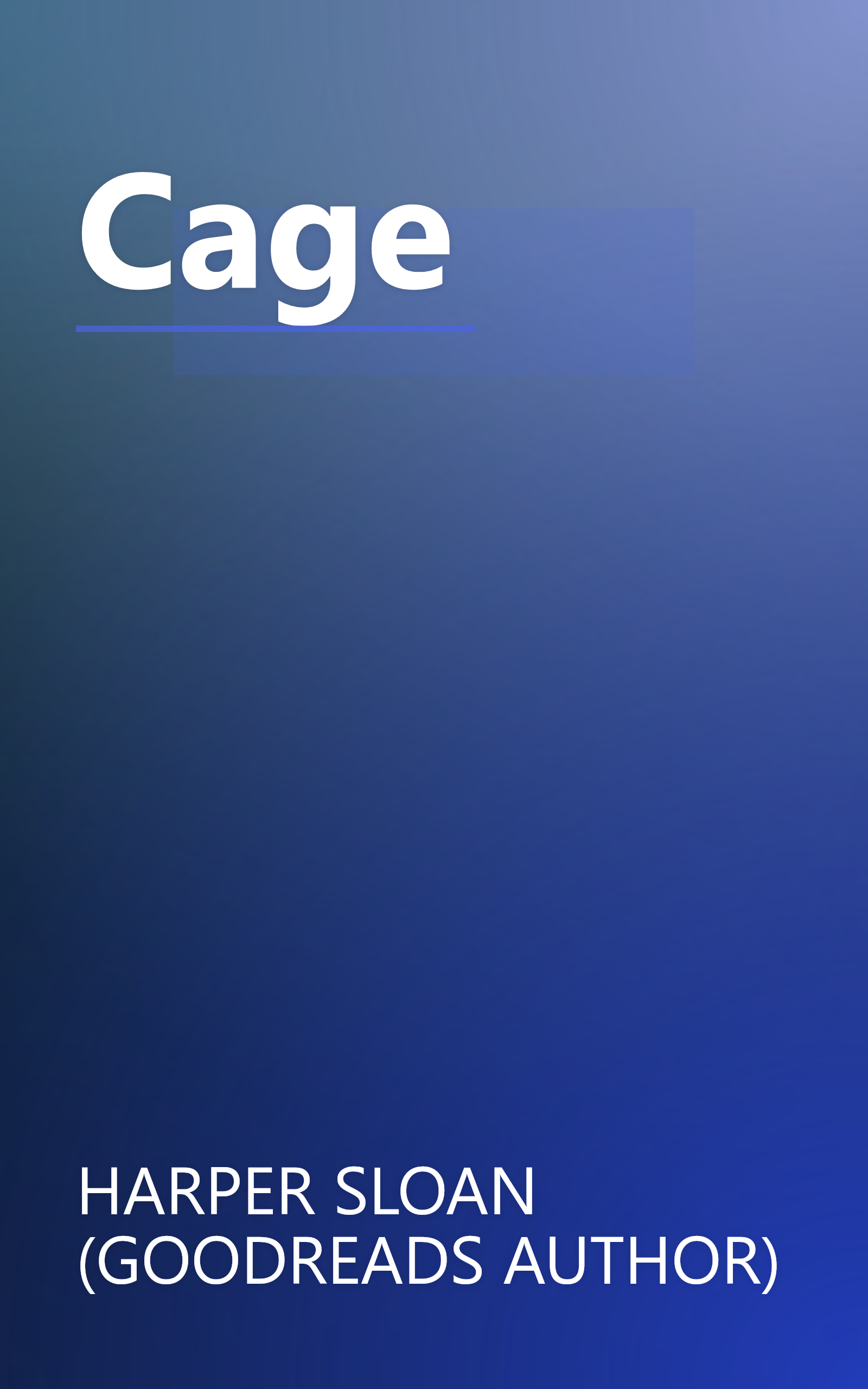 Cage book cover