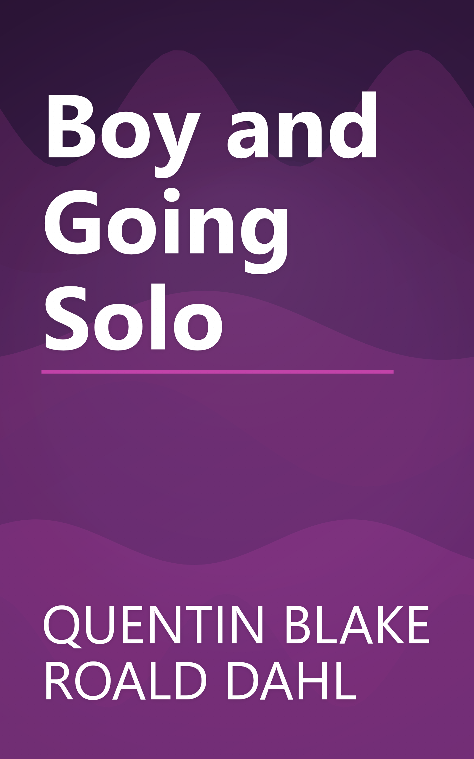 Boy and Going Solo book cover