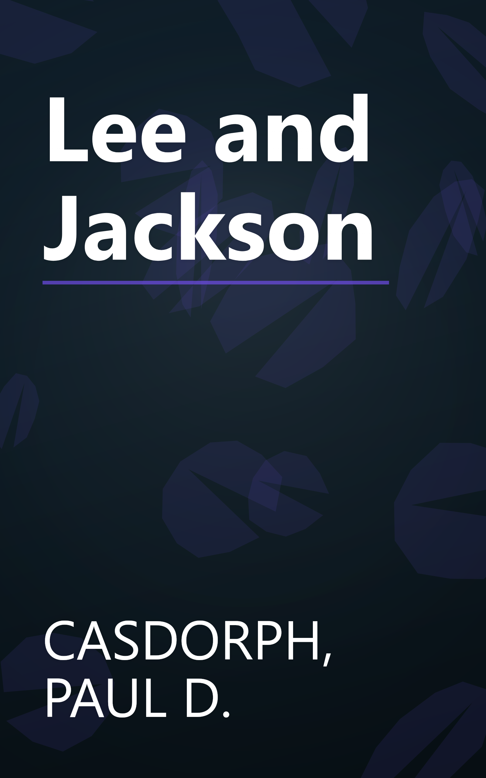 Lee and Jackson book cover