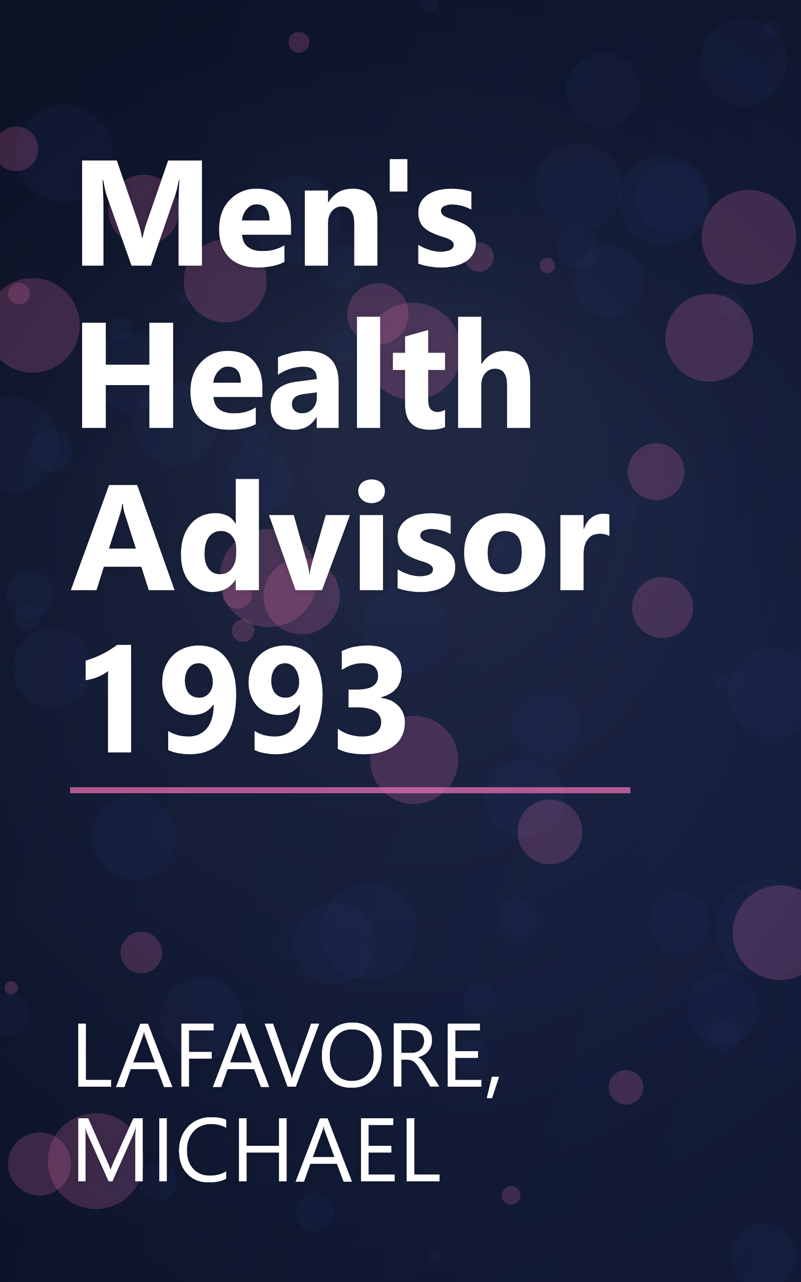 Men's Health Advisor 1993 book cover