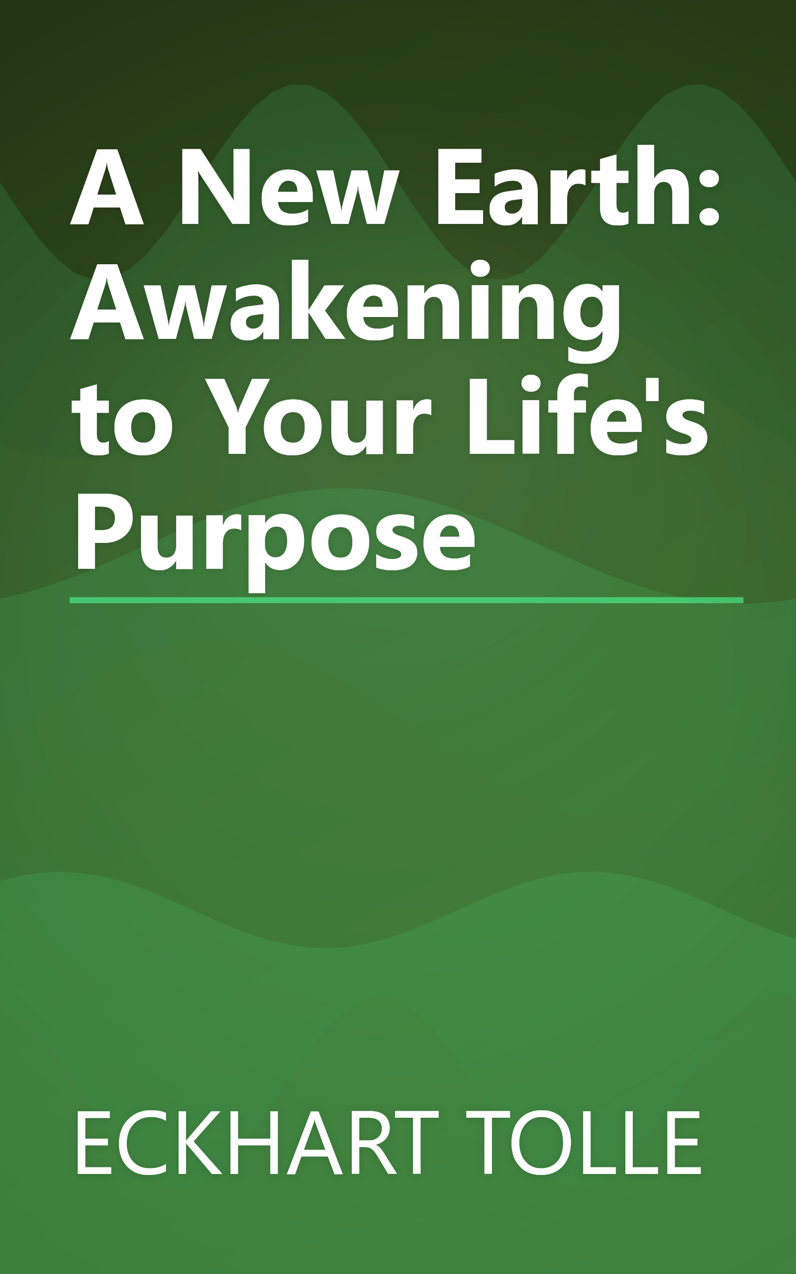 A New Earth: Awakening to Your Life's Purpose book cover