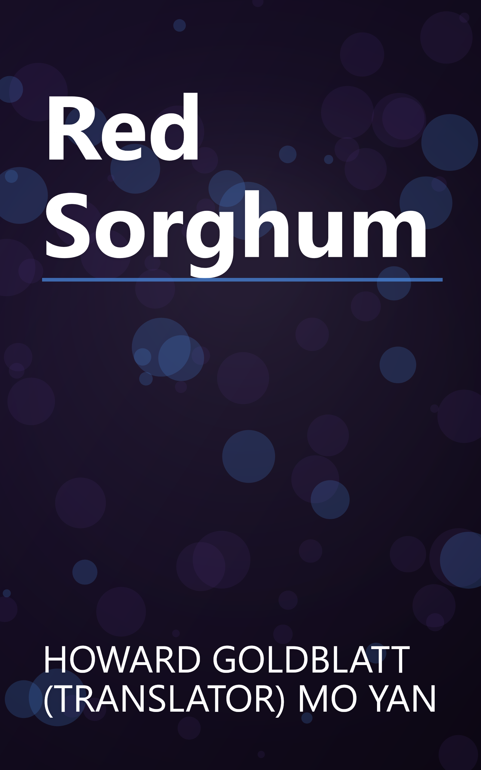 Red Sorghum book cover