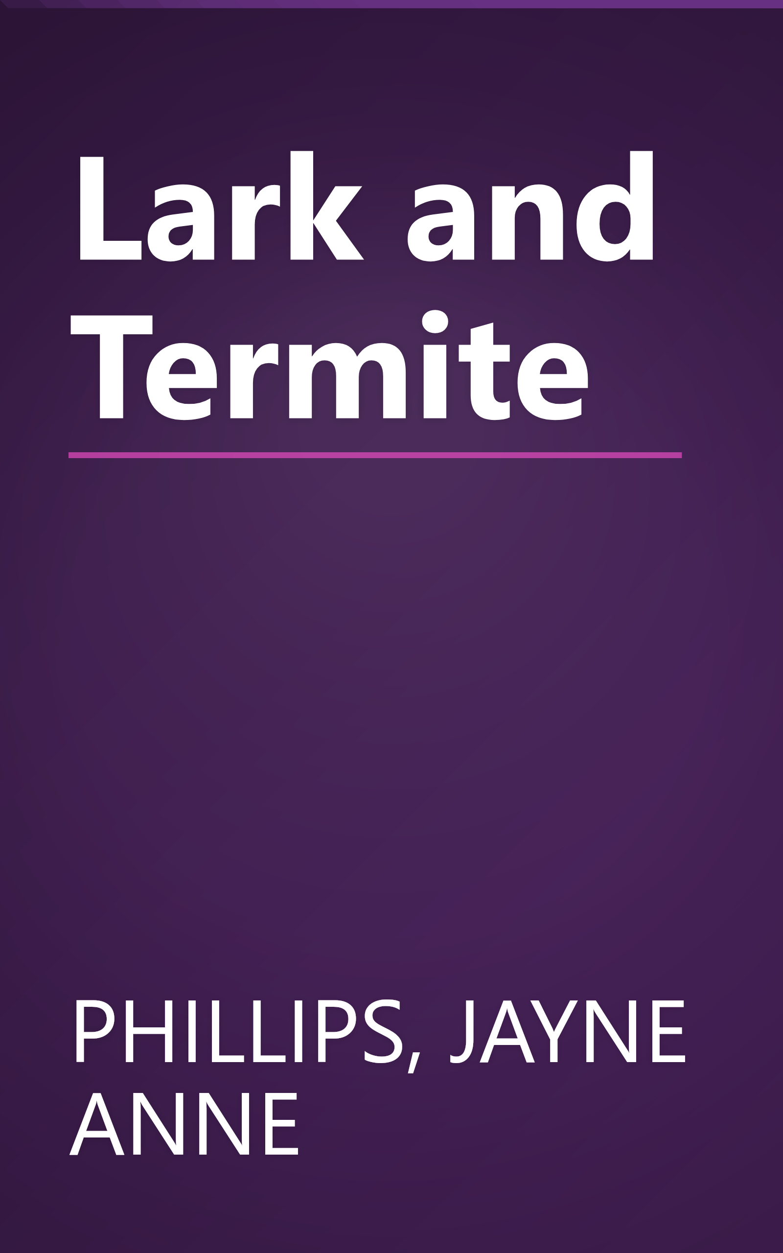 Lark and Termite book cover