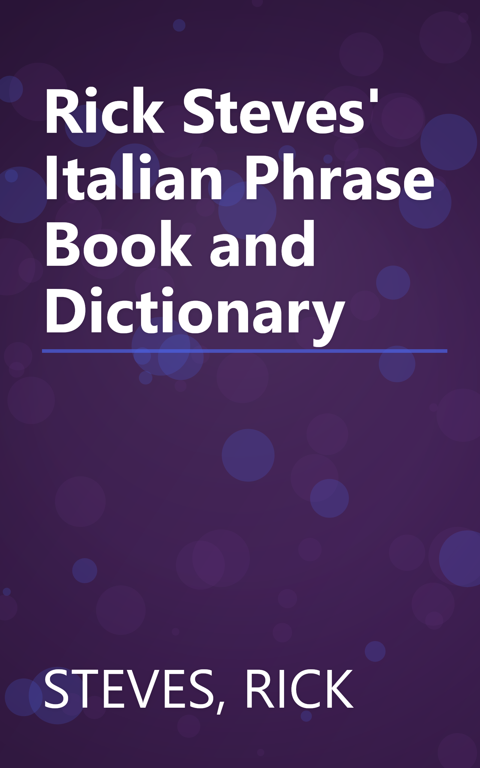 Rick Steves' Italian Phrase Book and Dictionary book cover