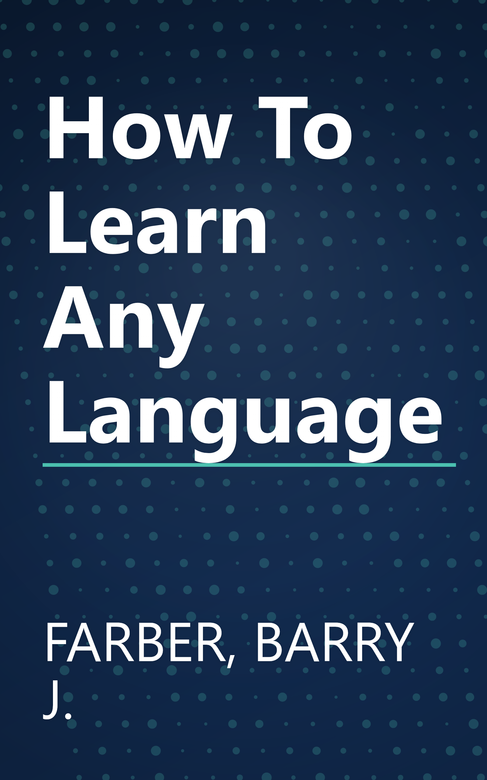How To Learn Any Language book cover