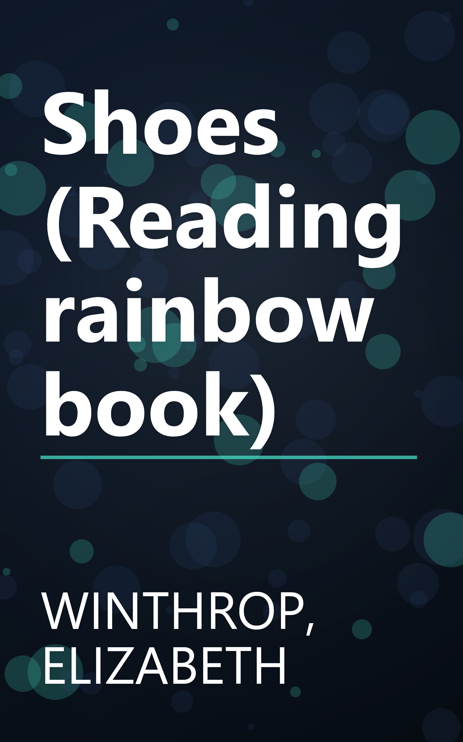 Shoes (Reading rainbow book) book cover