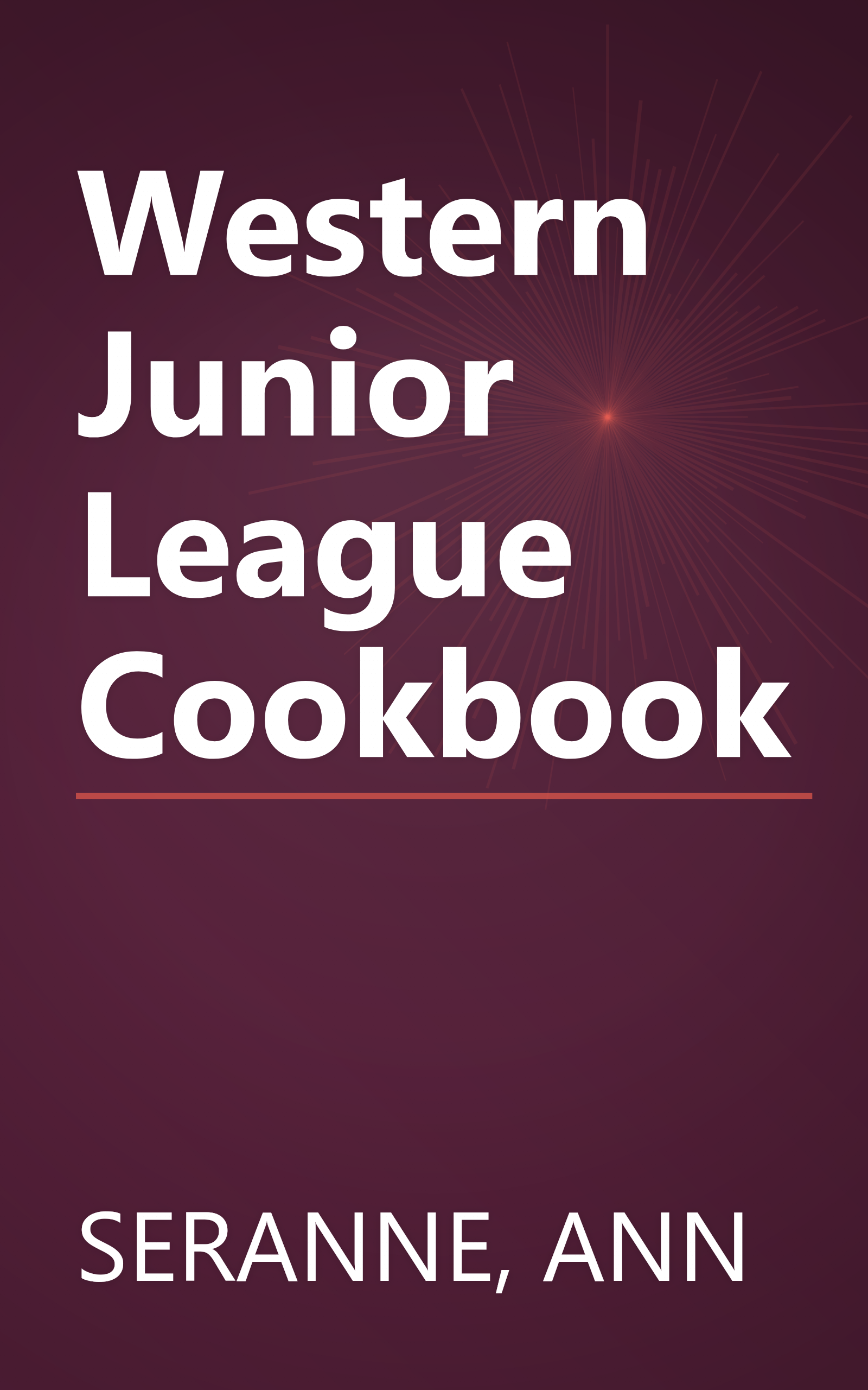 Western Junior League Cookbook book cover