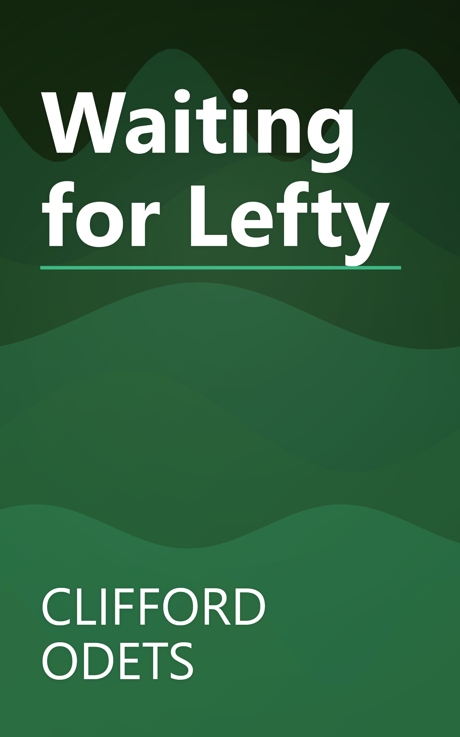 Waiting for Lefty book cover