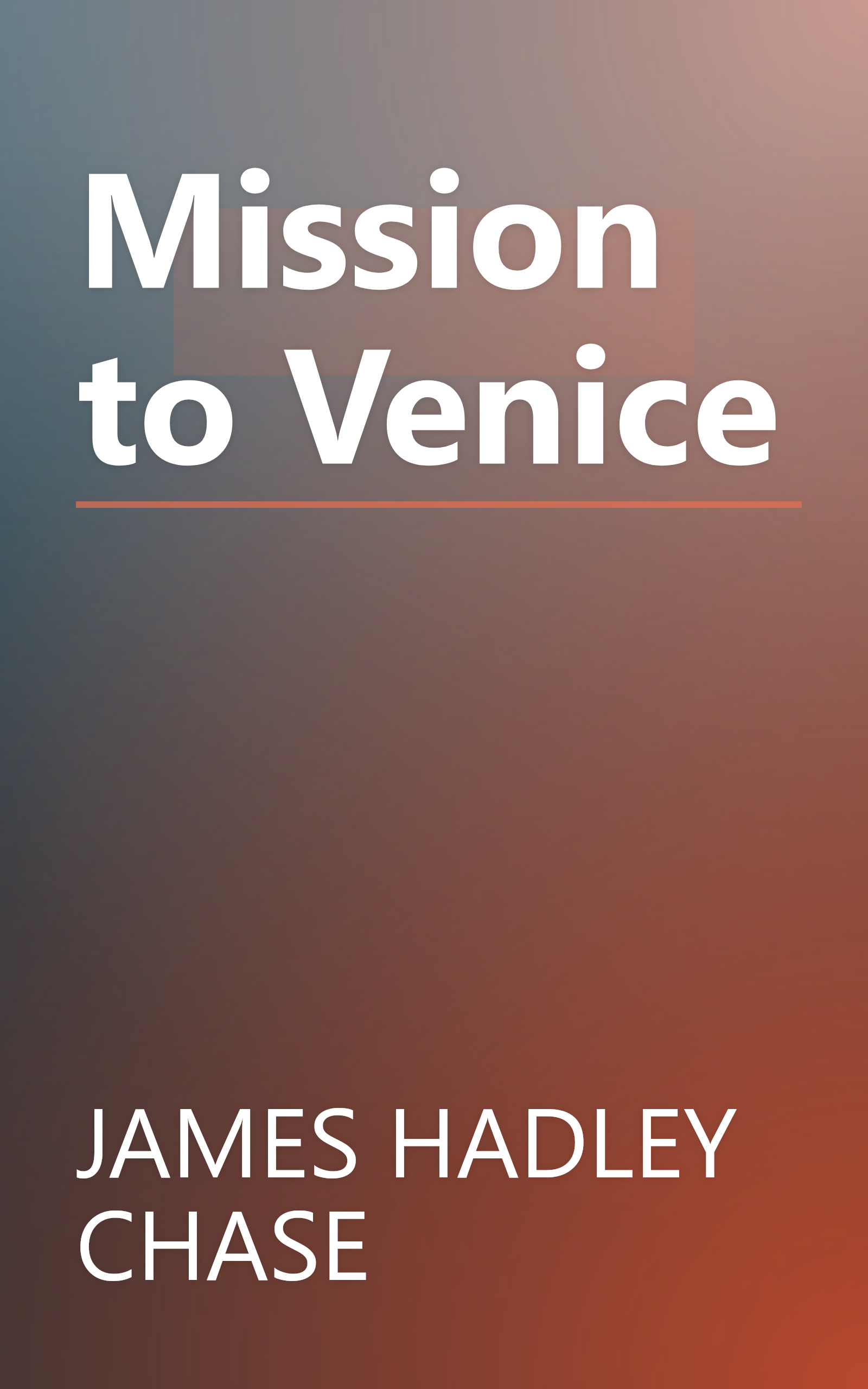 Mission to Venice book cover