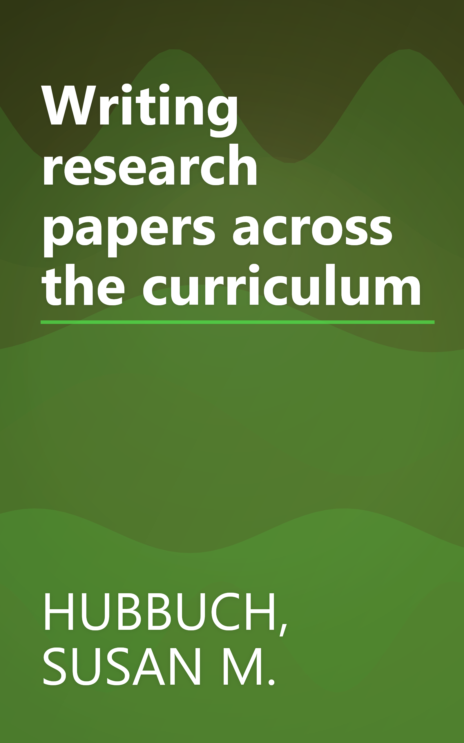Writing research papers across the curriculum book cover