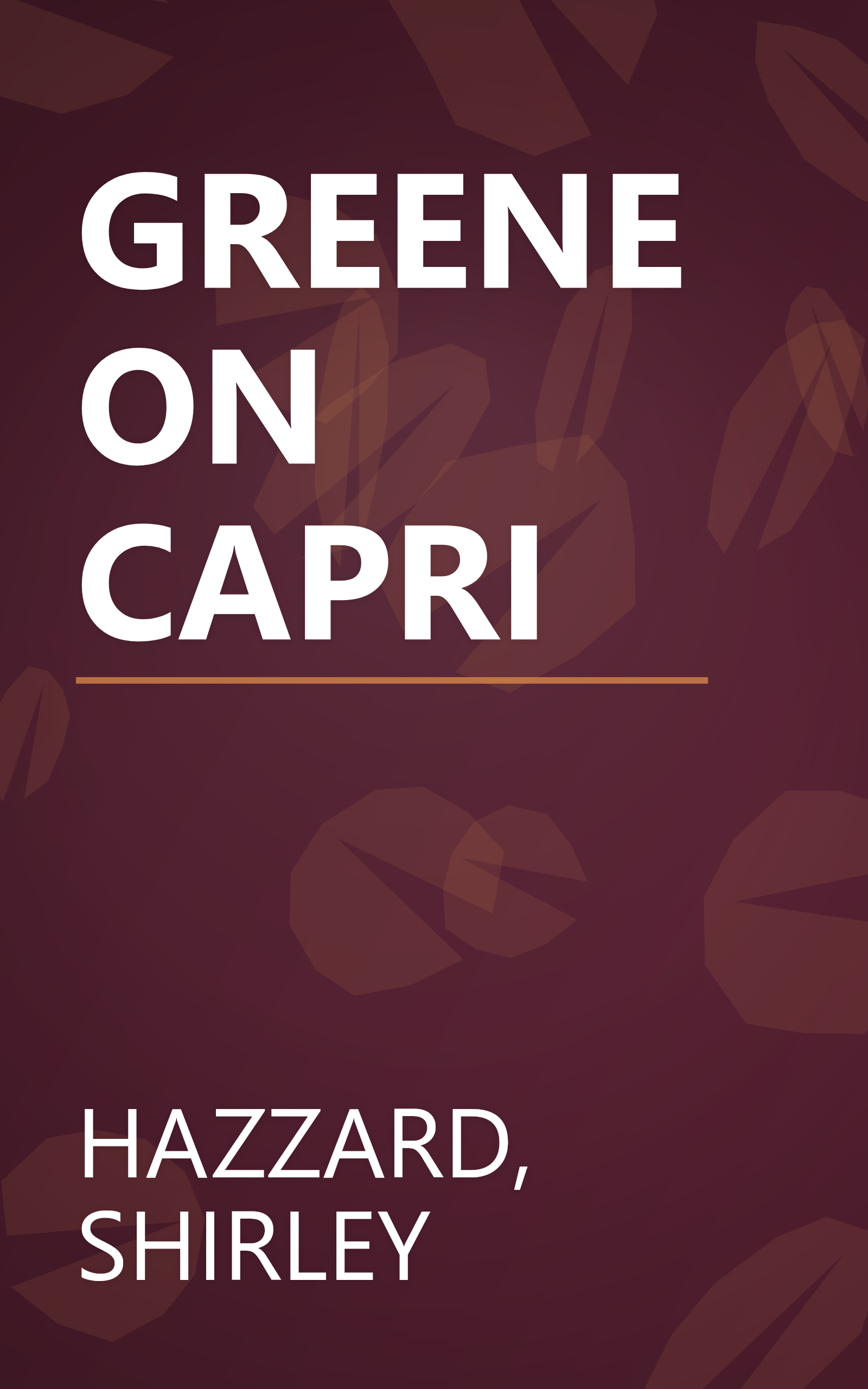 GREENE ON CAPRI book cover