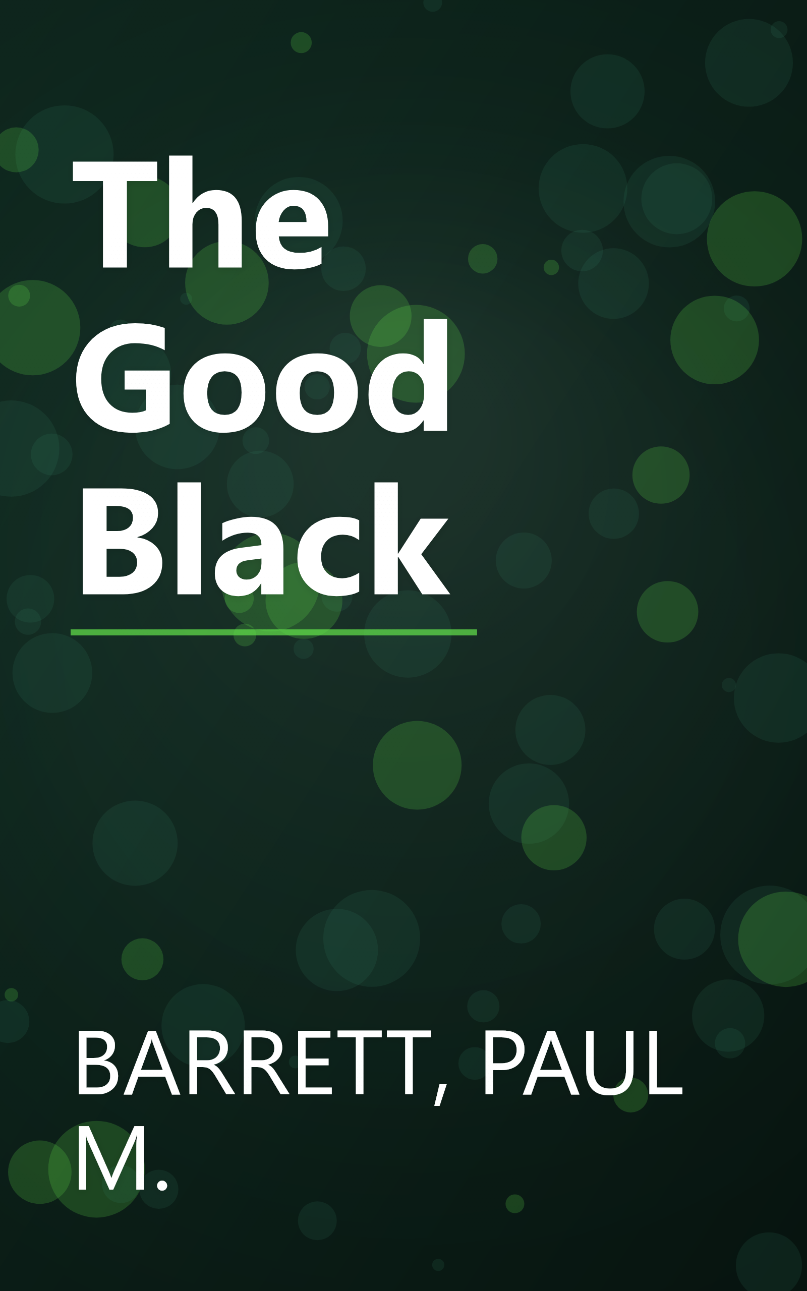 The Good Black book cover