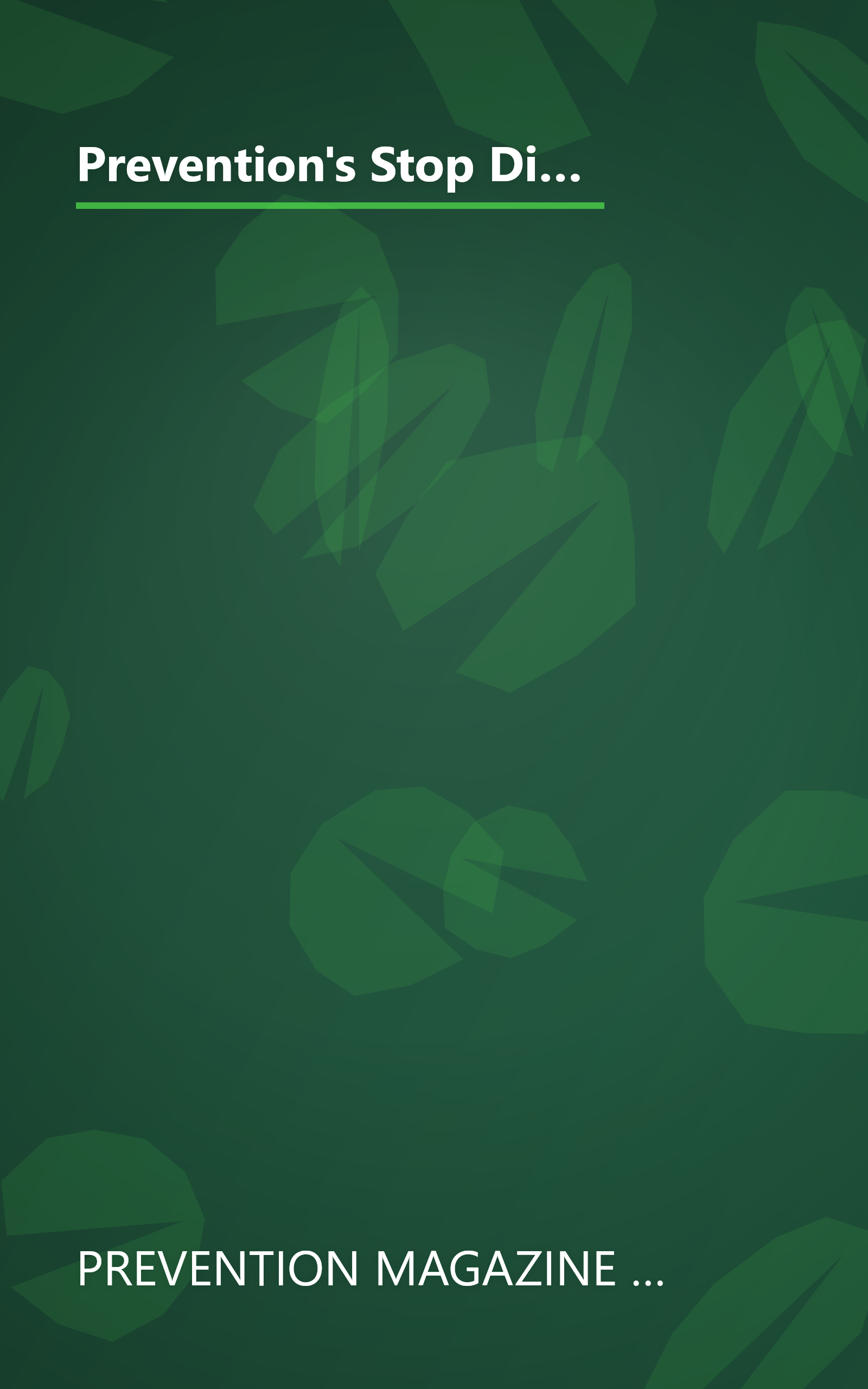 Prevention's Stop Dieting and Lose Weight Cookbook: Featuring the Seven-Step-Get-Slim Plan That Really Works book cover