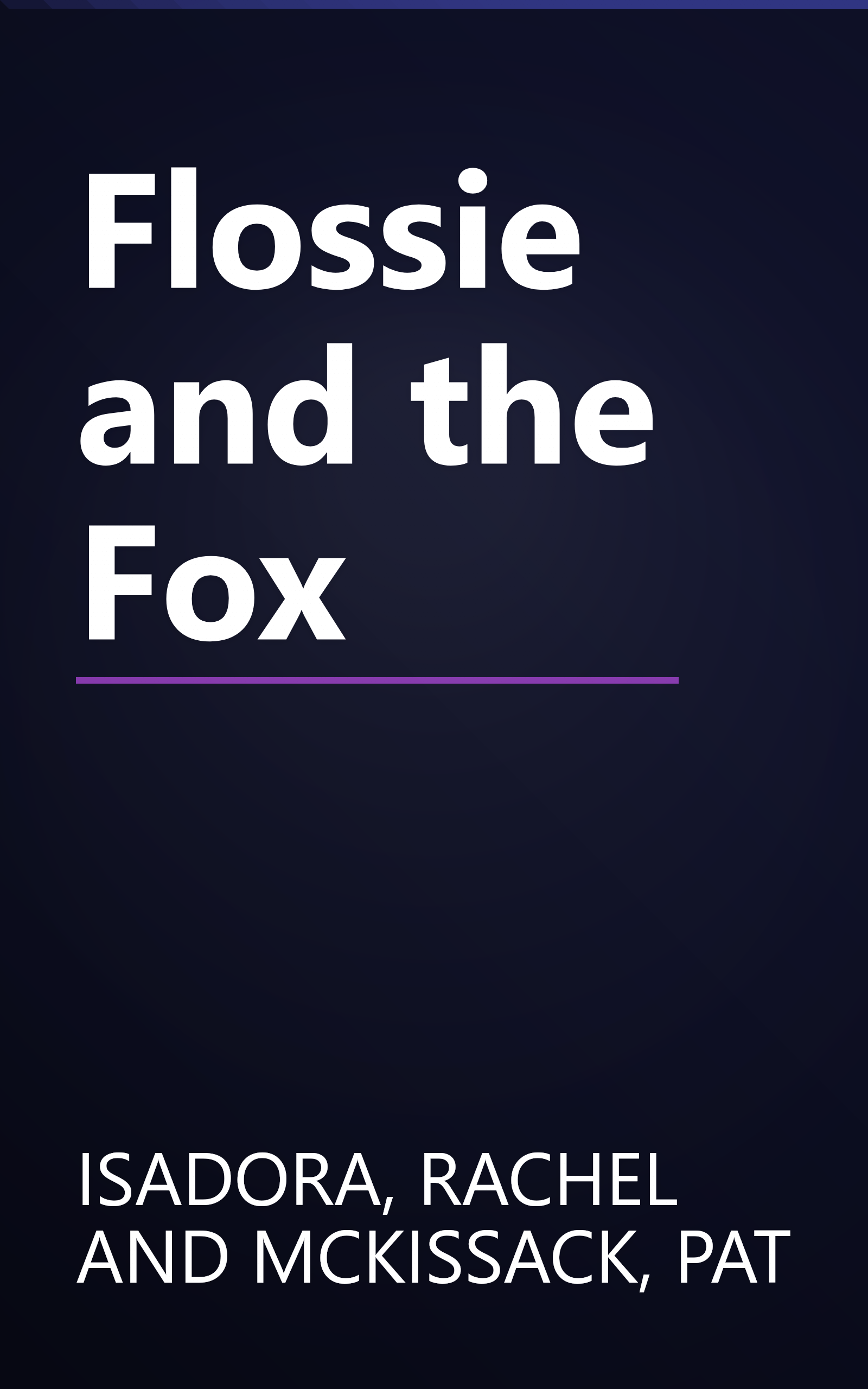 Flossie and the Fox book cover