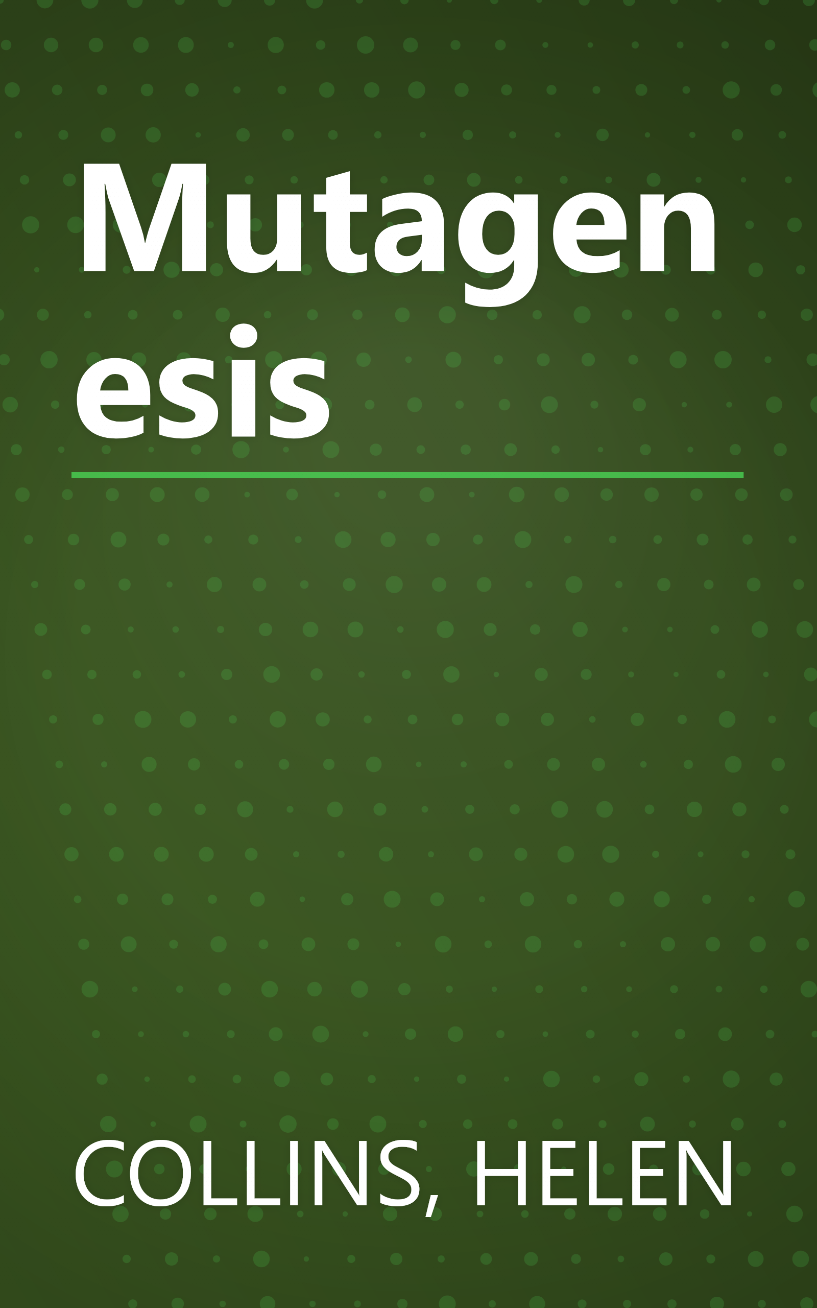 Mutagenesis book cover