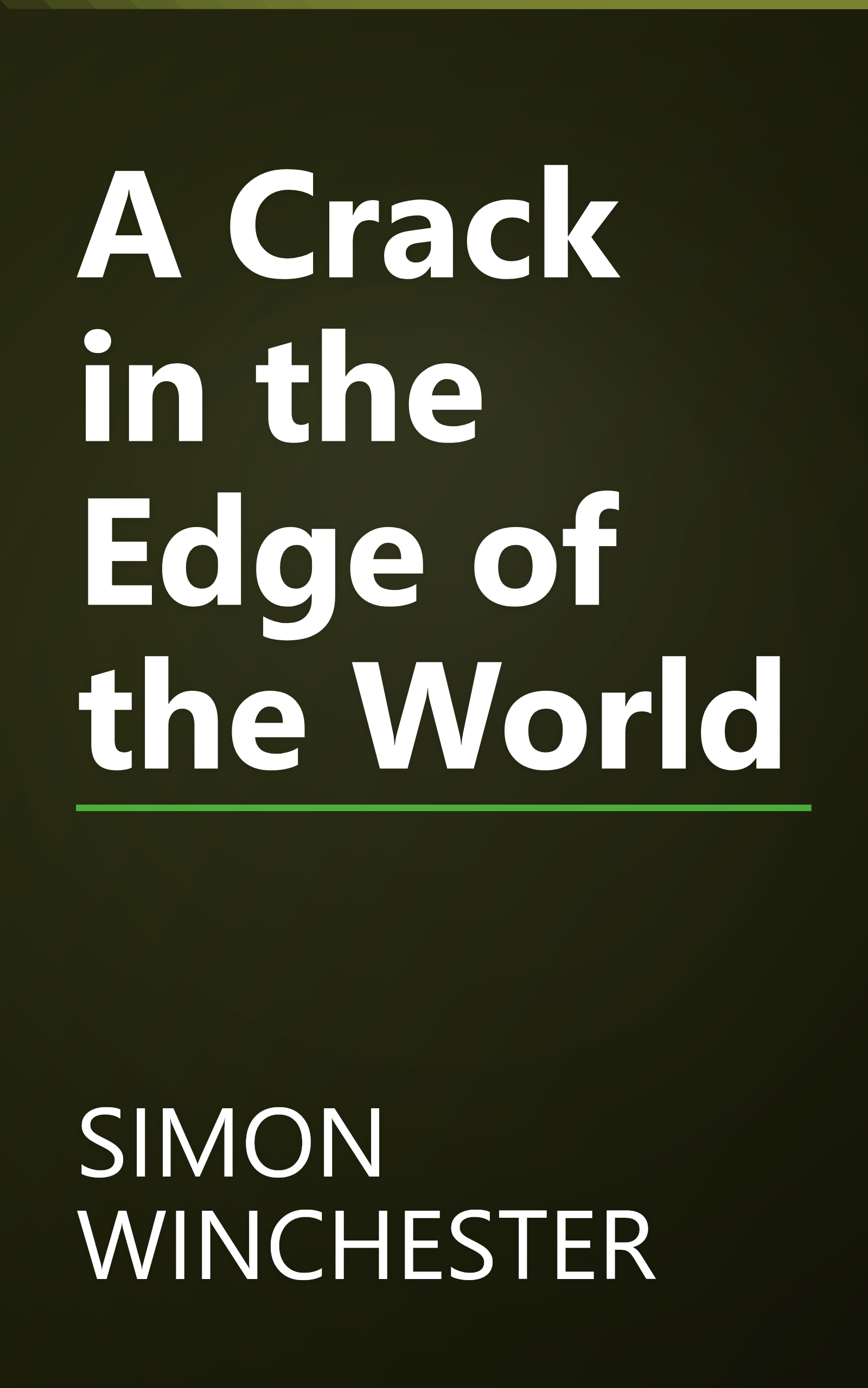 A Crack in the Edge of the World book cover