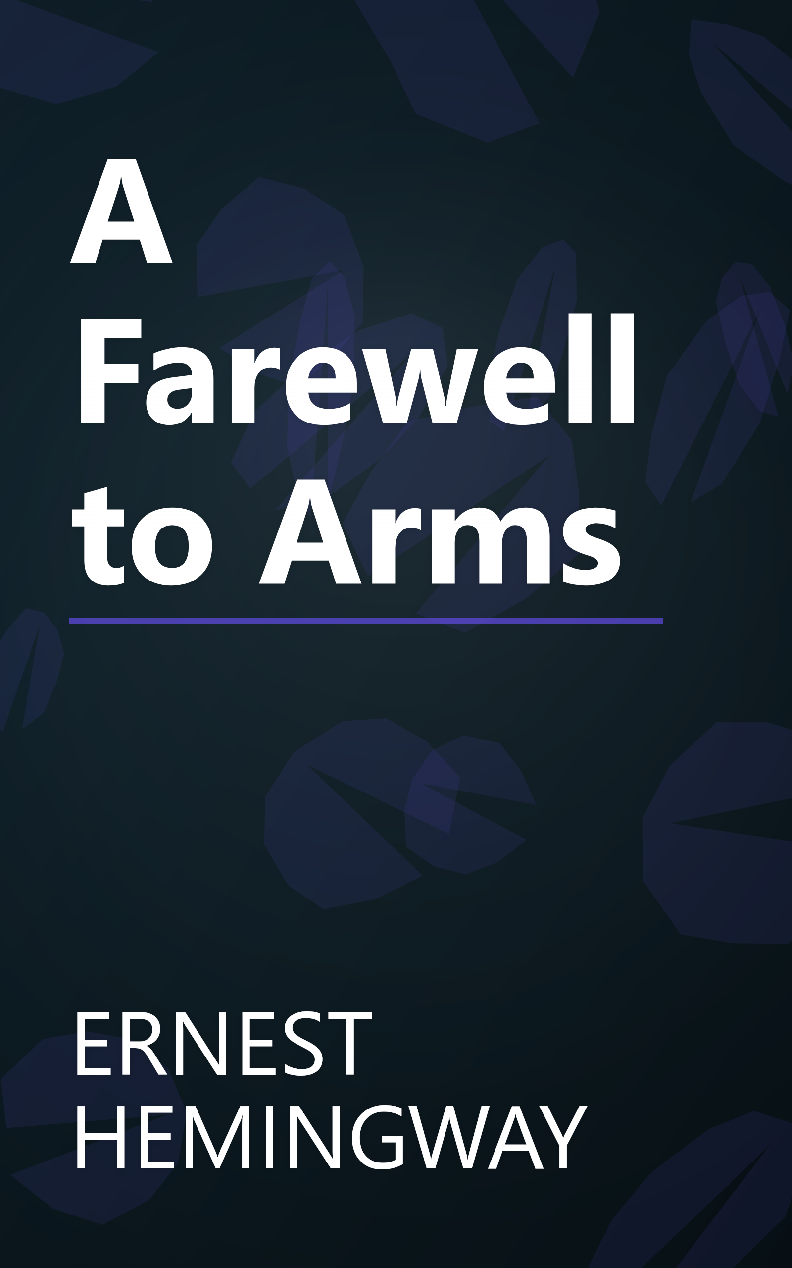 A Farewell to Arms book cover