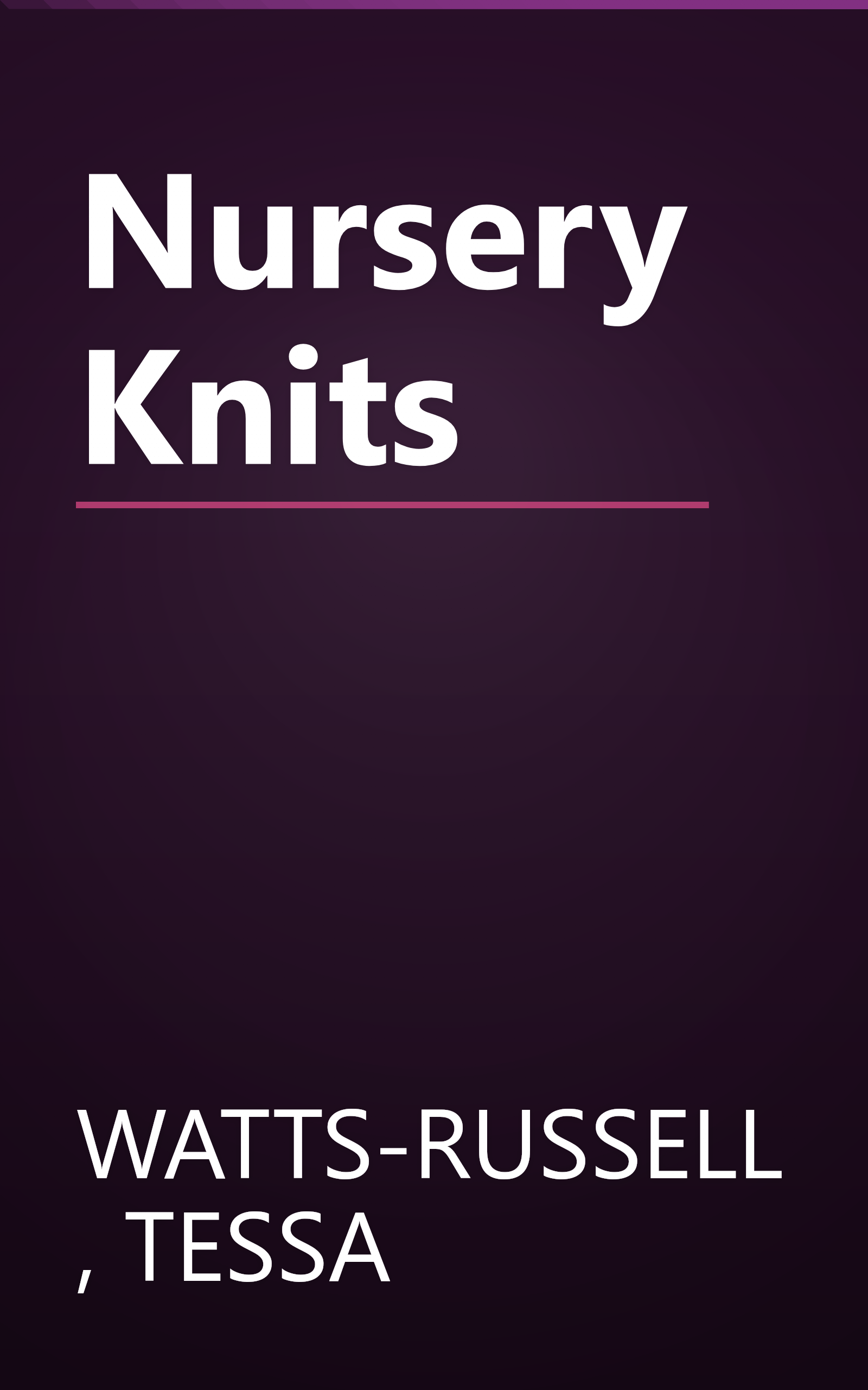 Nursery Knits book cover