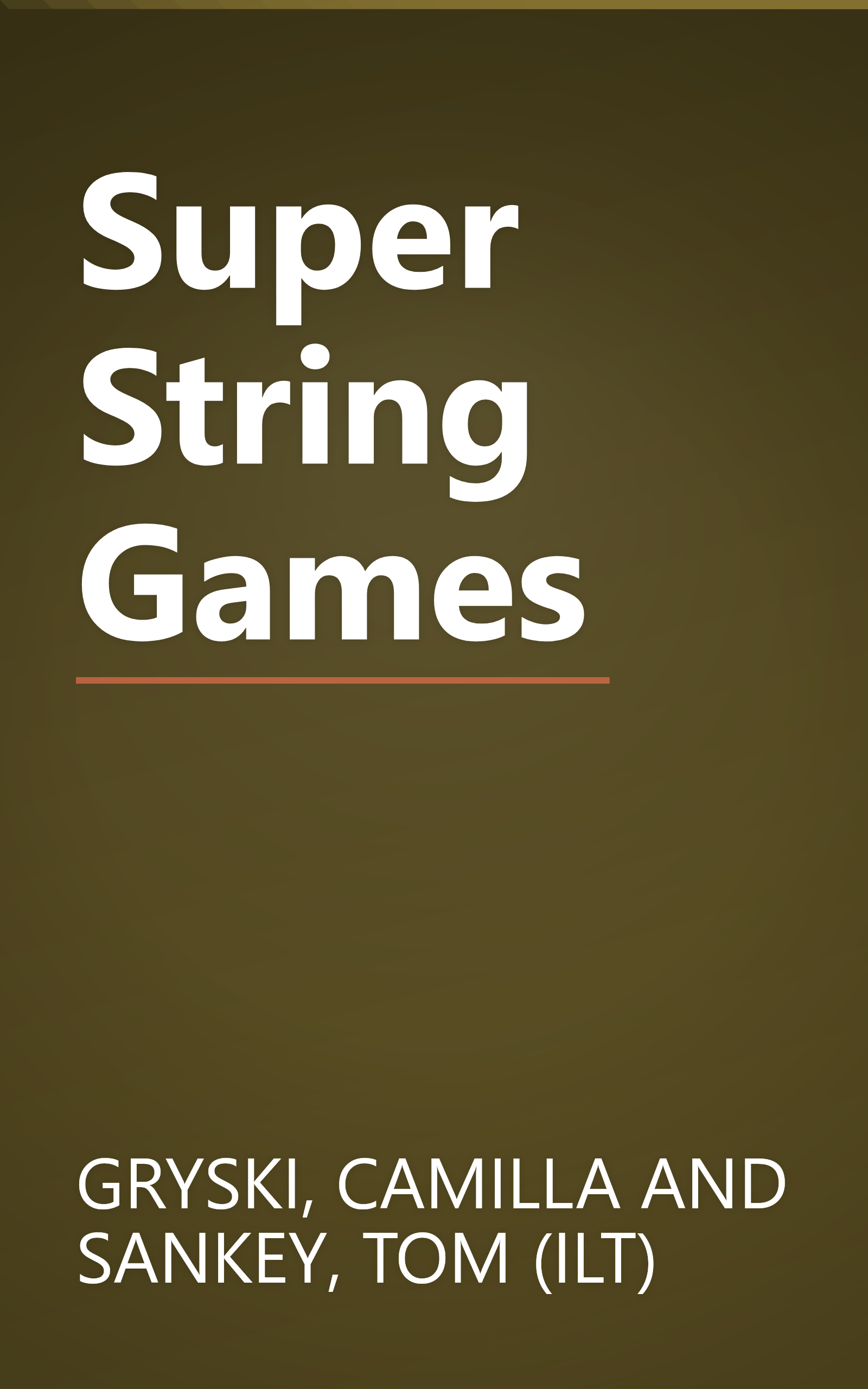 Super String Games book cover