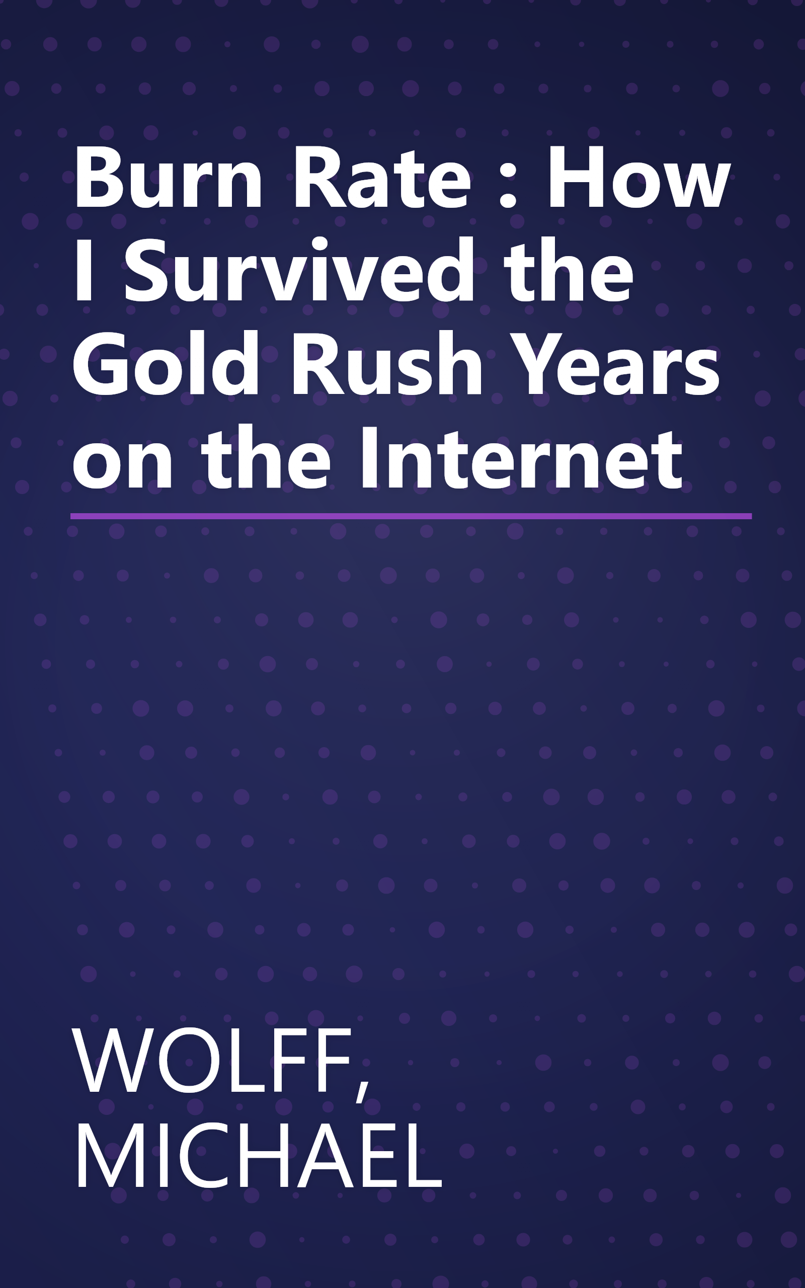 Burn Rate : How I Survived the Gold Rush Years on the Internet book cover