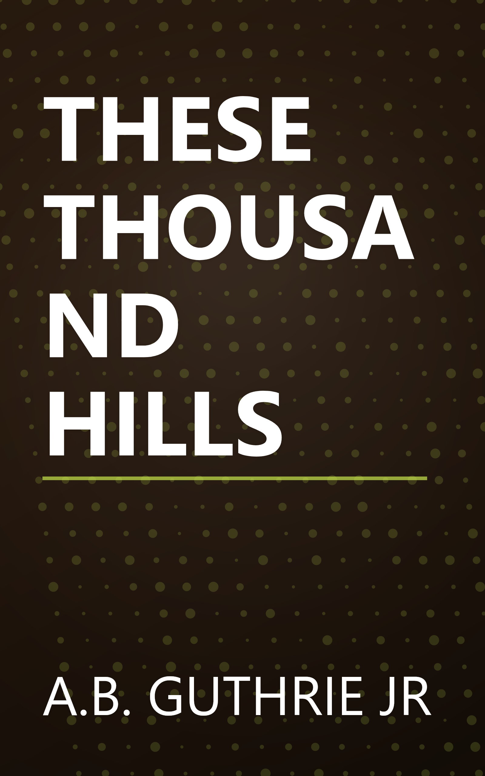 THESE THOUSAND HILLS book cover