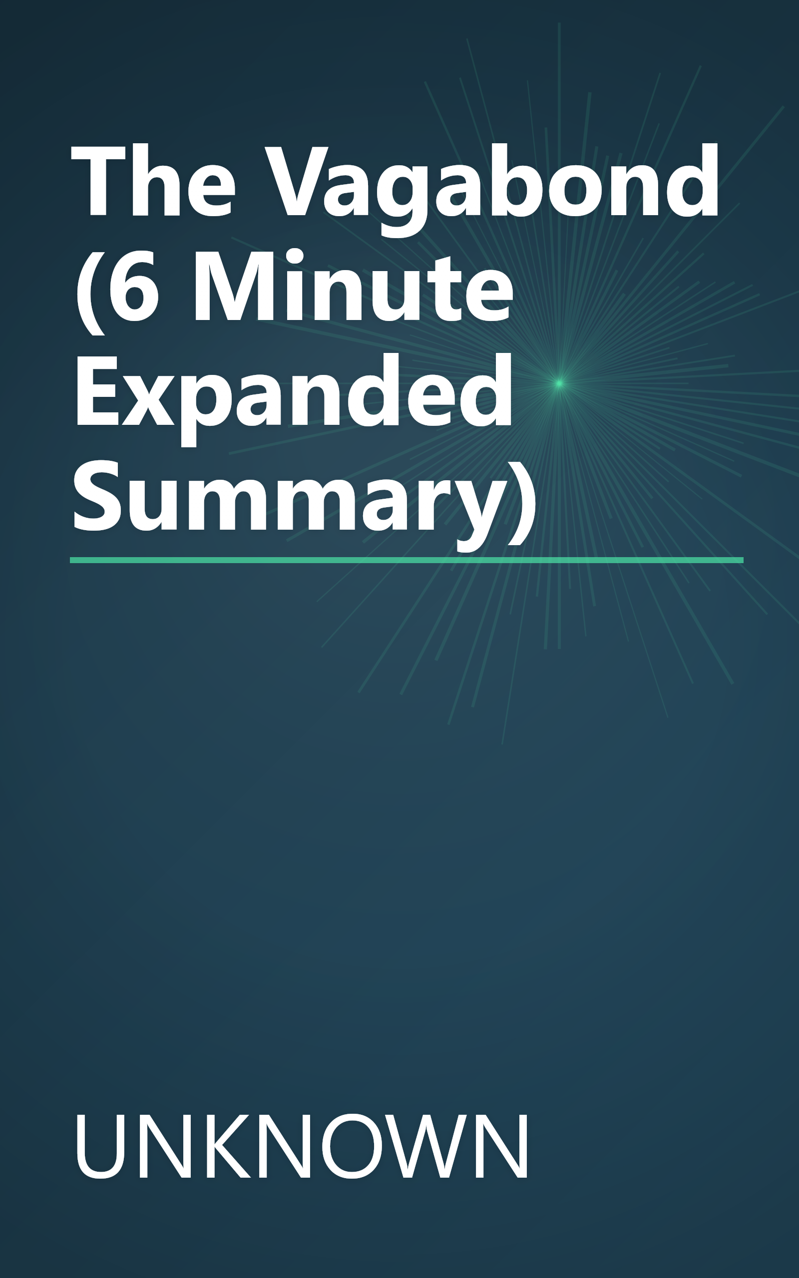 The Vagabond (6 Minute   Expanded Summary) book cover