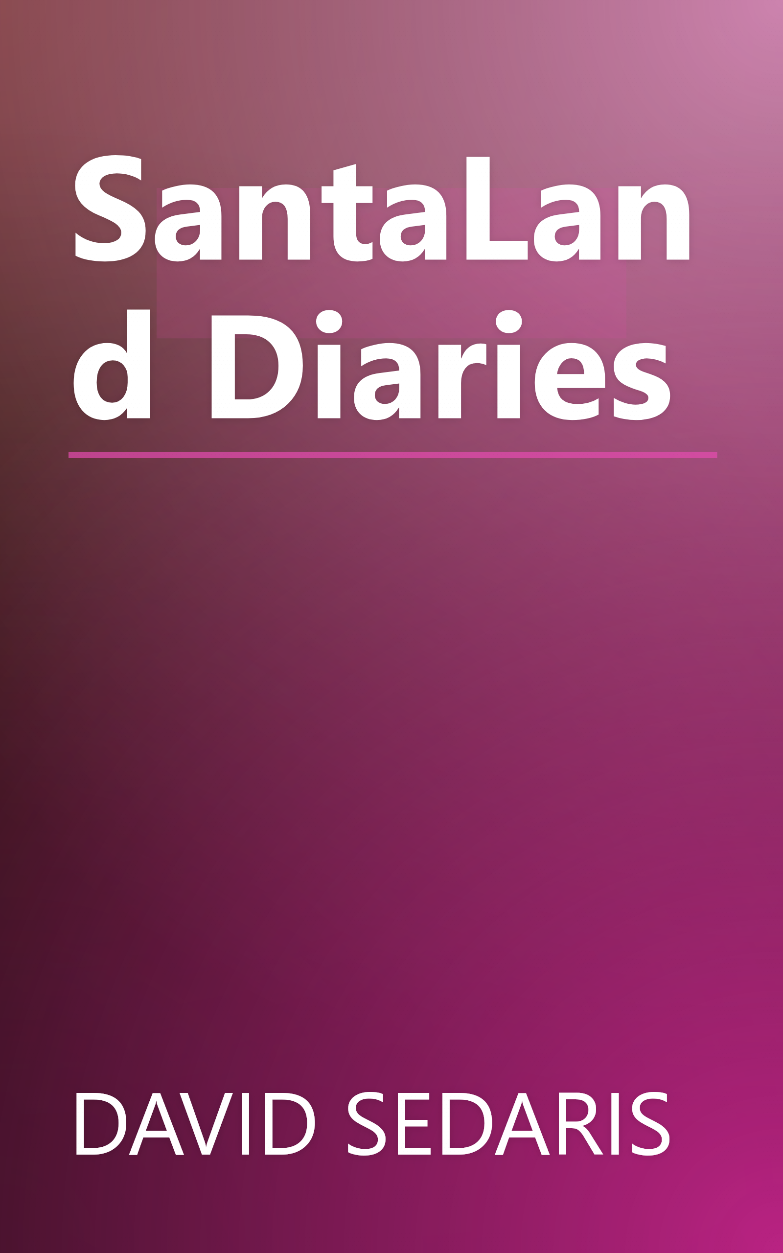 SantaLand Diaries book cover