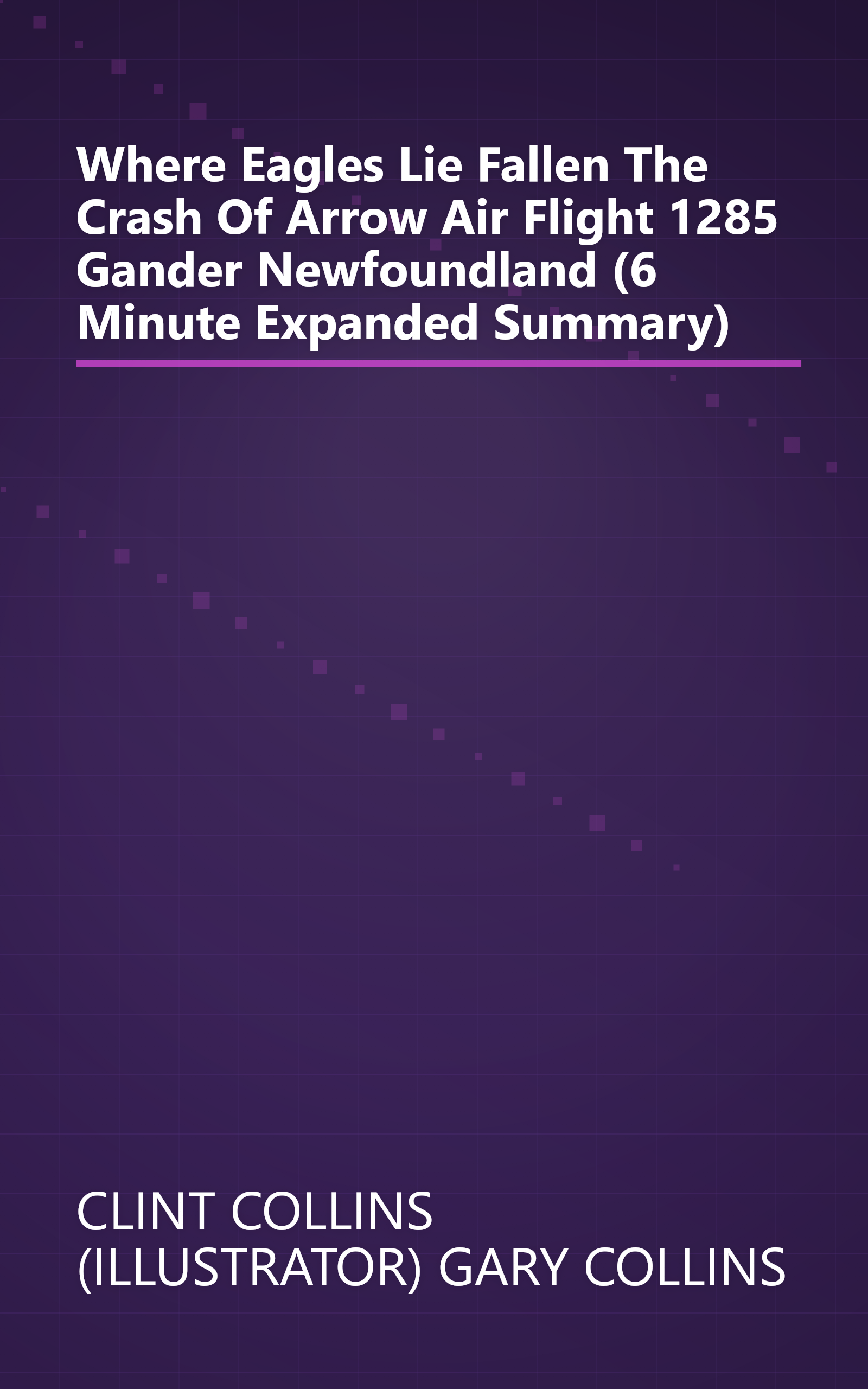 Where Eagles Lie Fallen  The Crash Of Arrow Air Flight 1285  Gander  Newfoundland (6 Minute   Expanded Summary) book cover