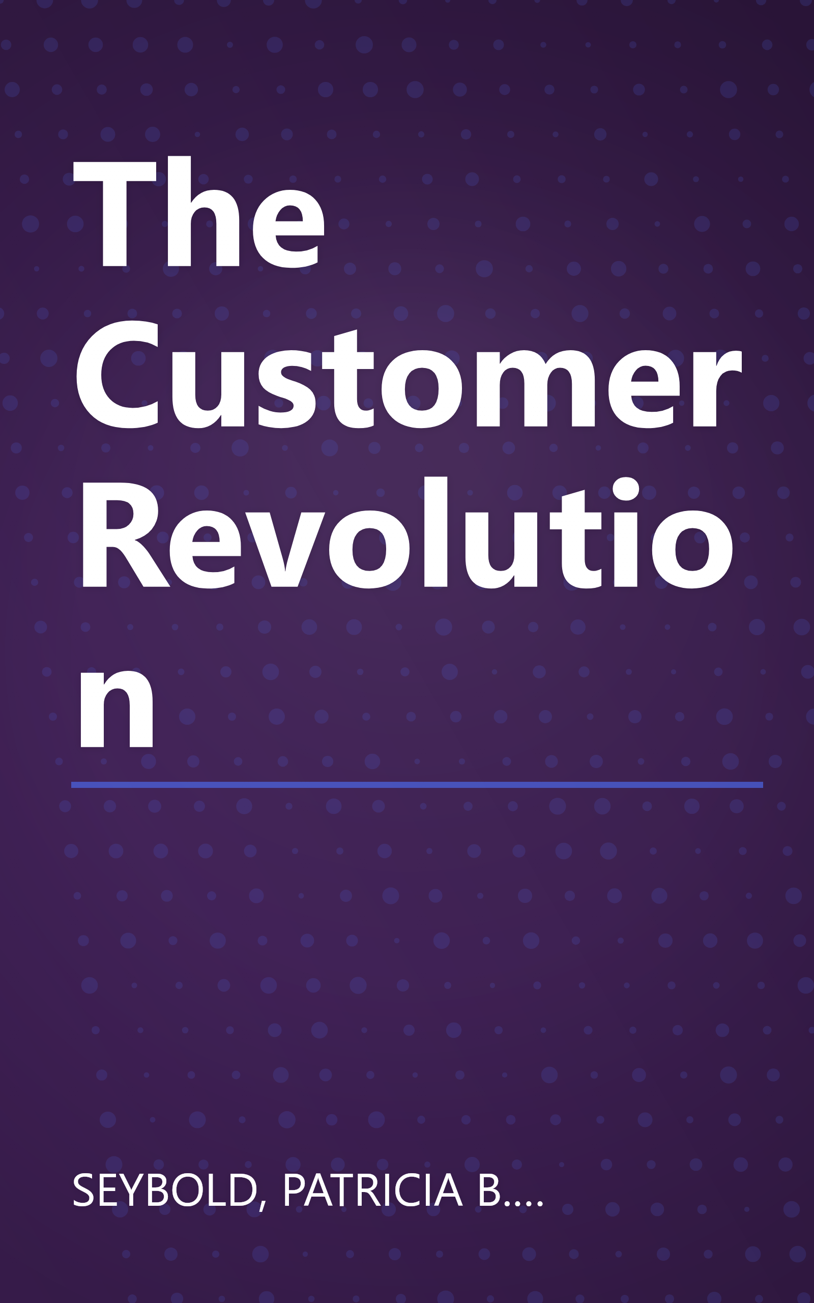 The Customer Revolution book cover