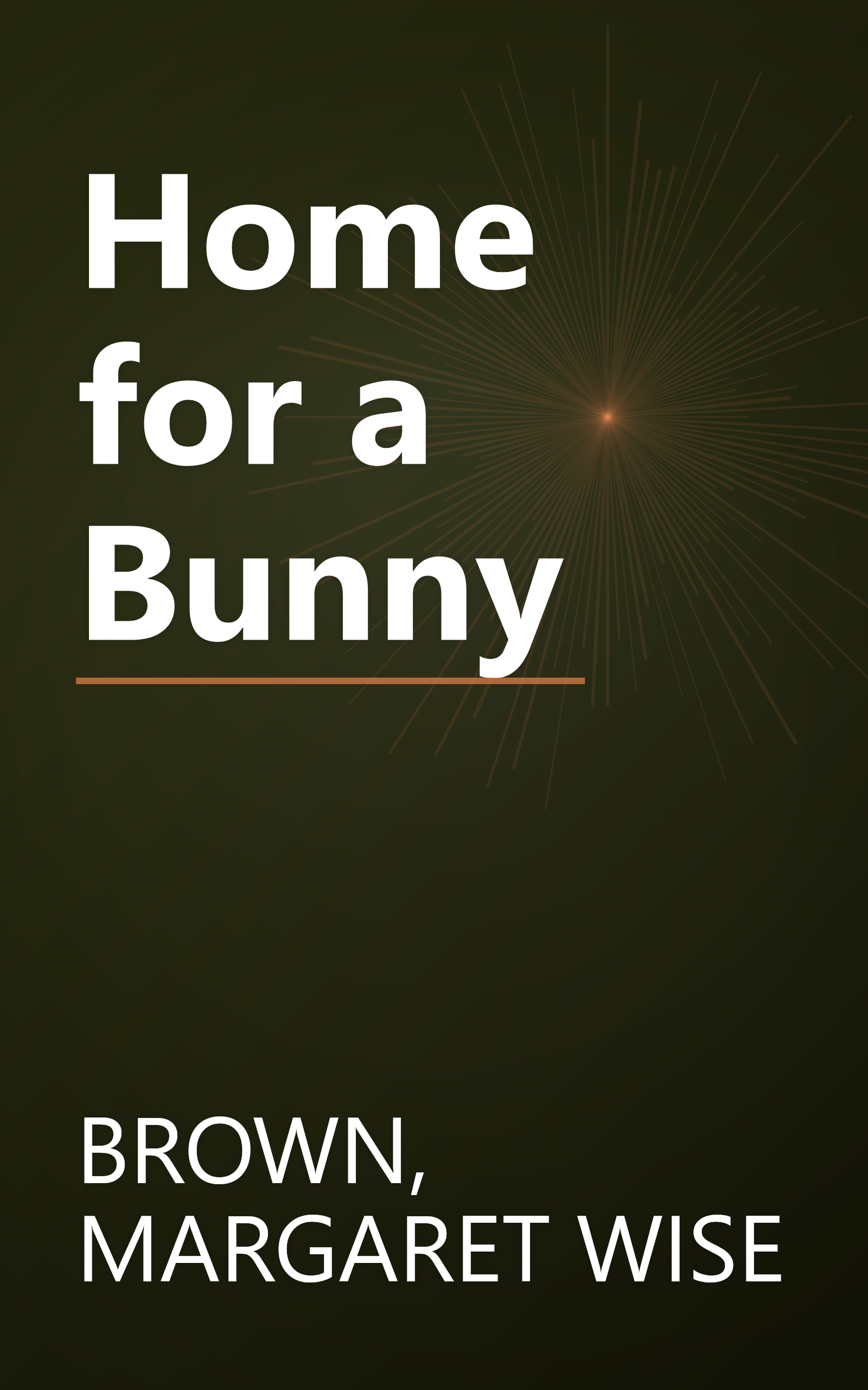 Home for a Bunny book cover