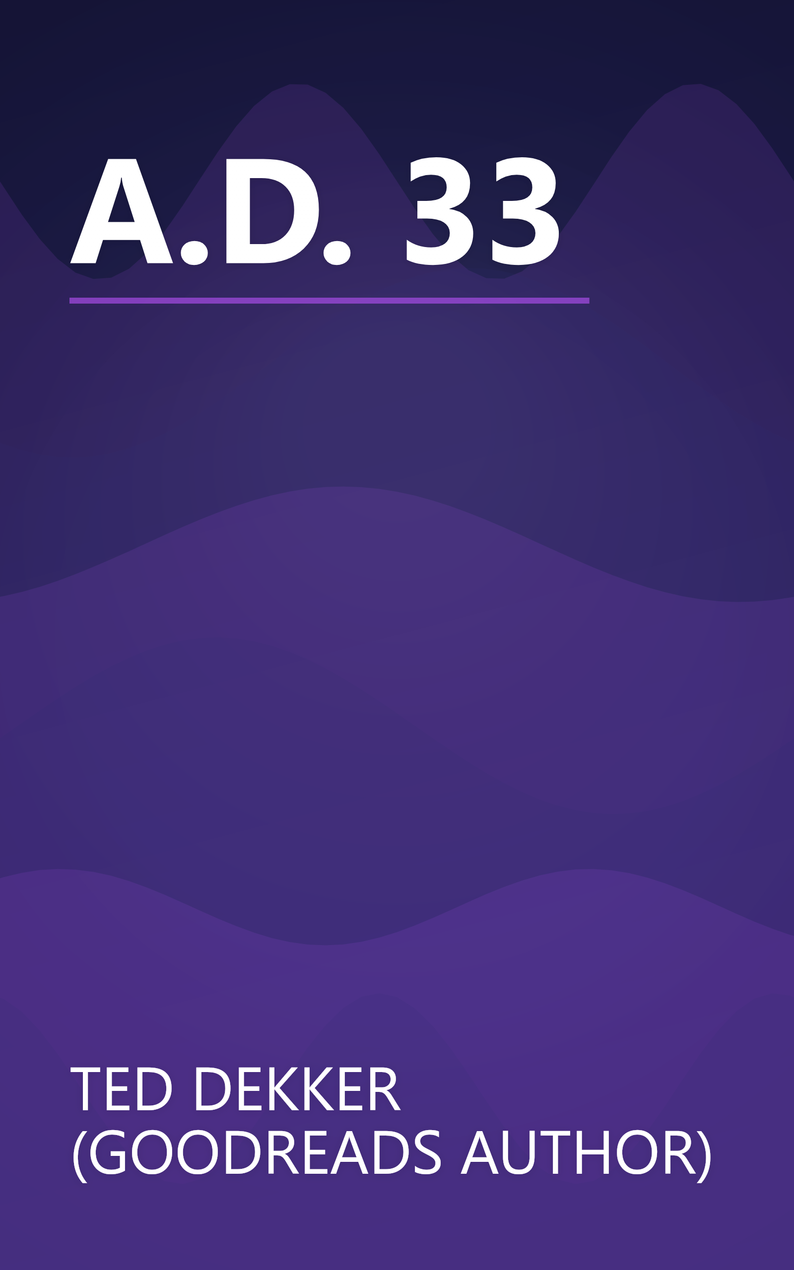 A.D. 33 book cover