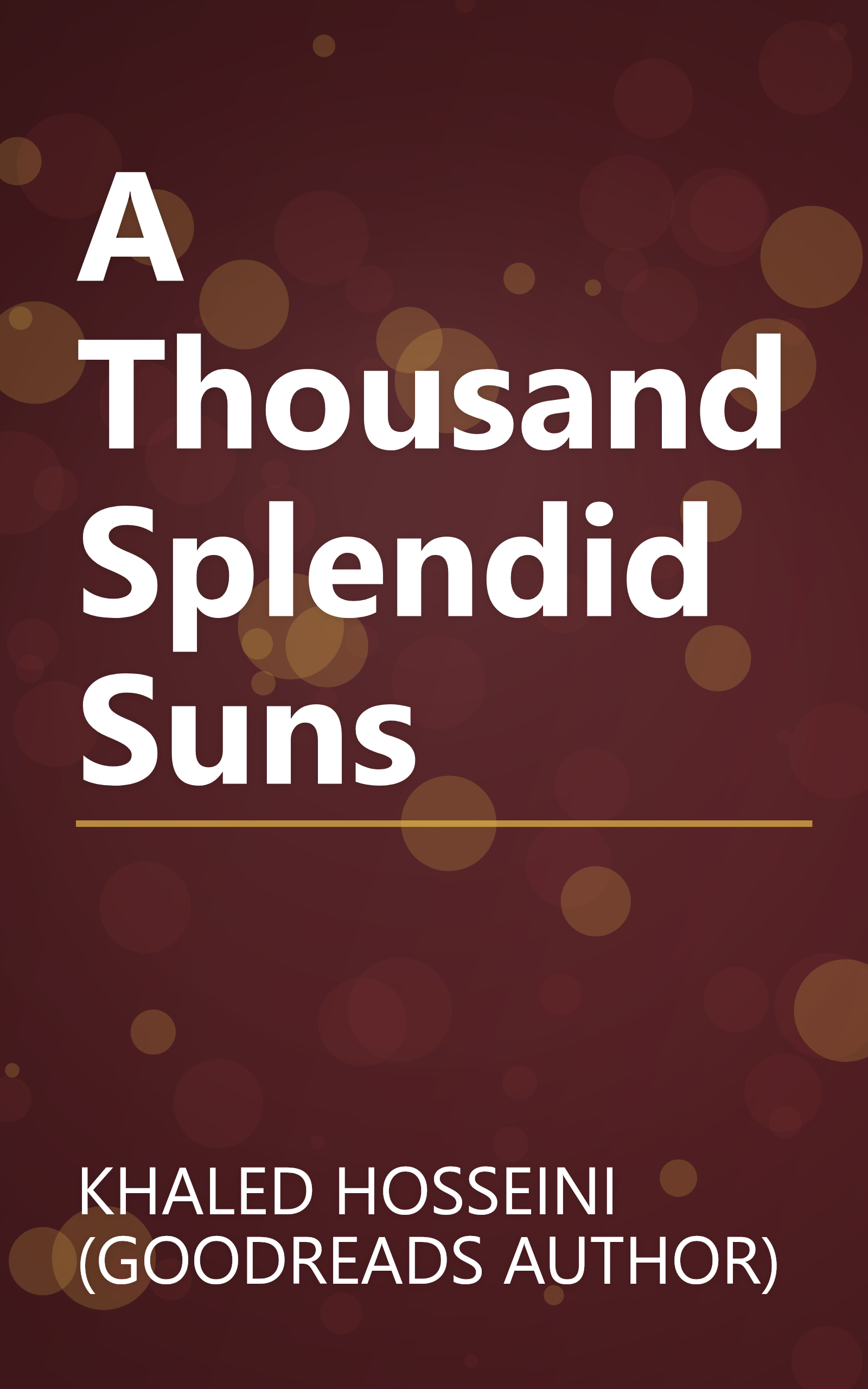 A Thousand Splendid Suns book cover
