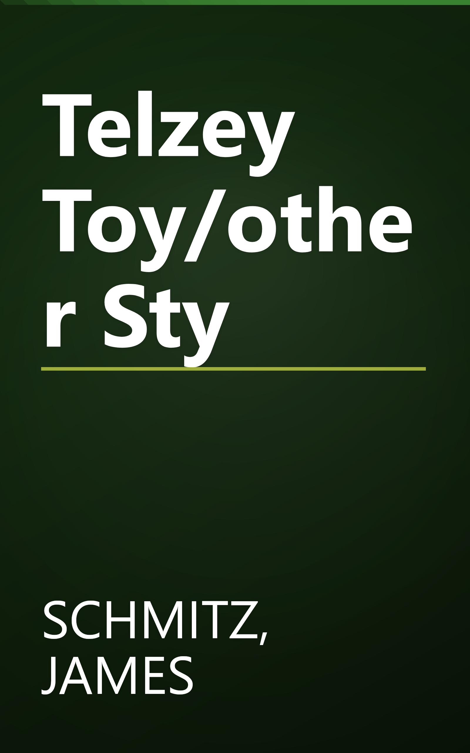 Telzey Toy/other Sty book cover